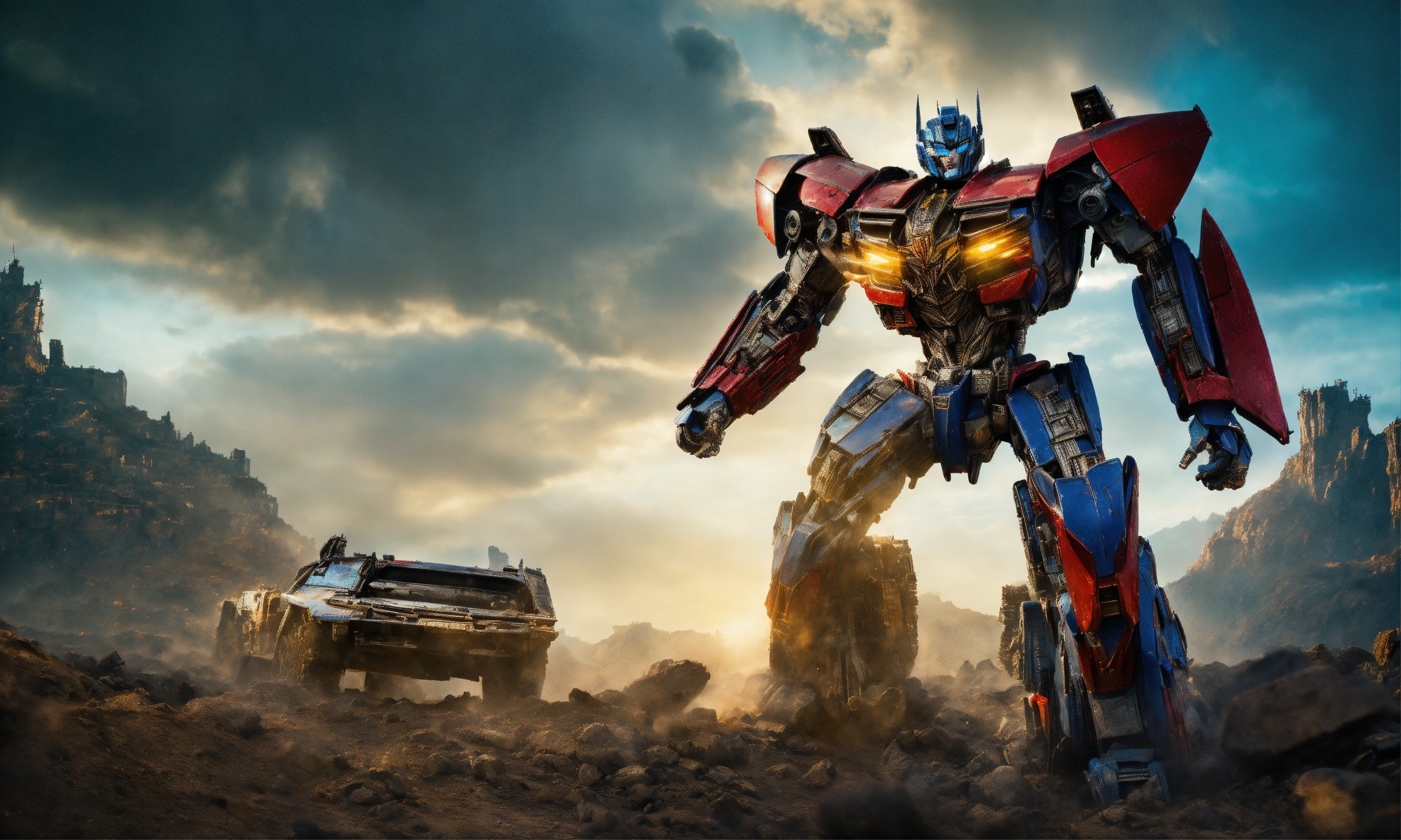 Lexica - Transformers Rise of the Beasts, Epic cinematic brilliant stunning intricate ...