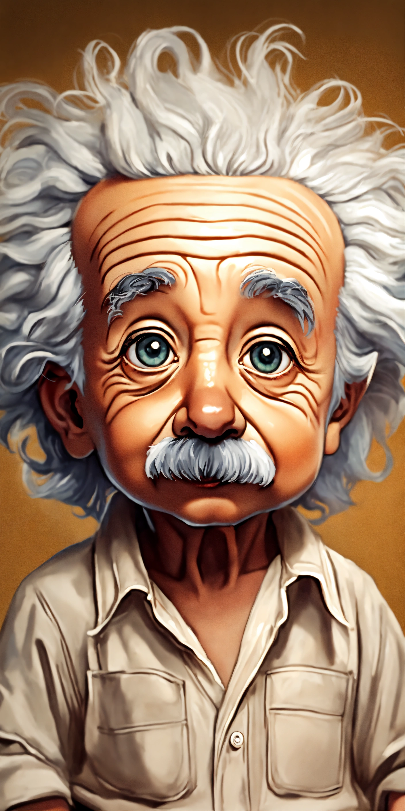 Lexica - Albert Einstein cute baby cartoon ultra realist big eyes
