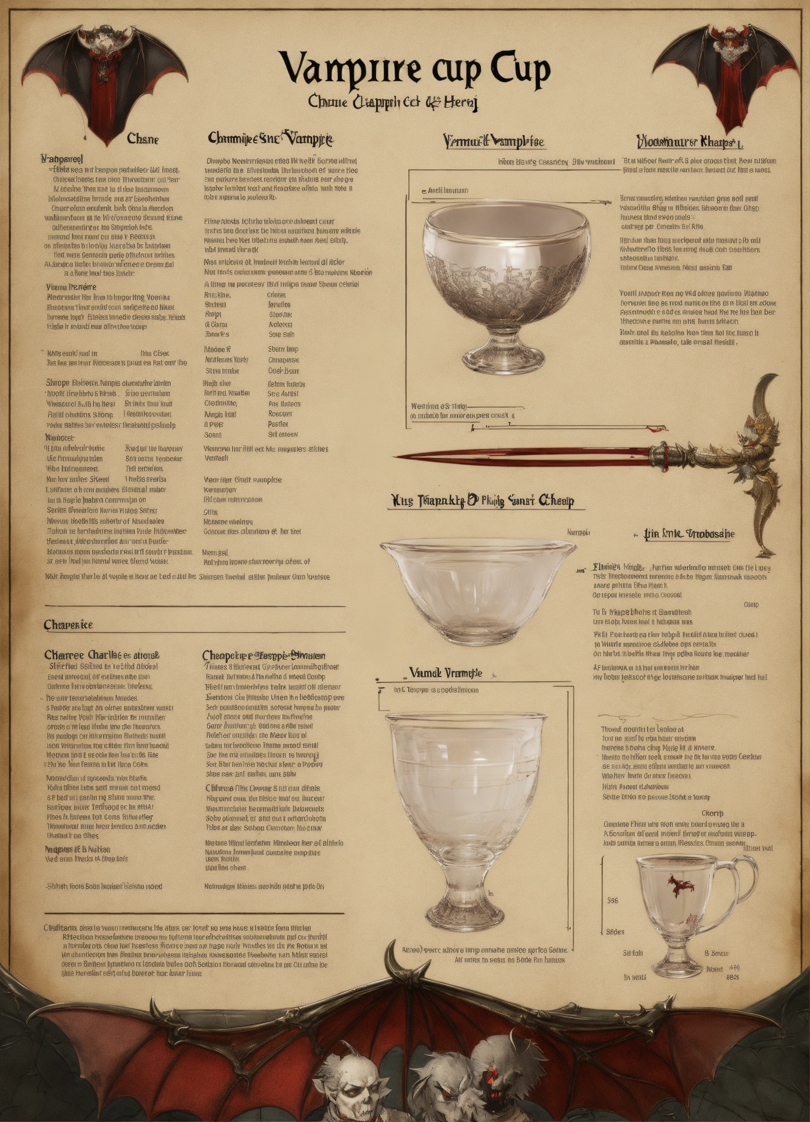 Lexica - Vampire cup, character sheet, character design, chart ...