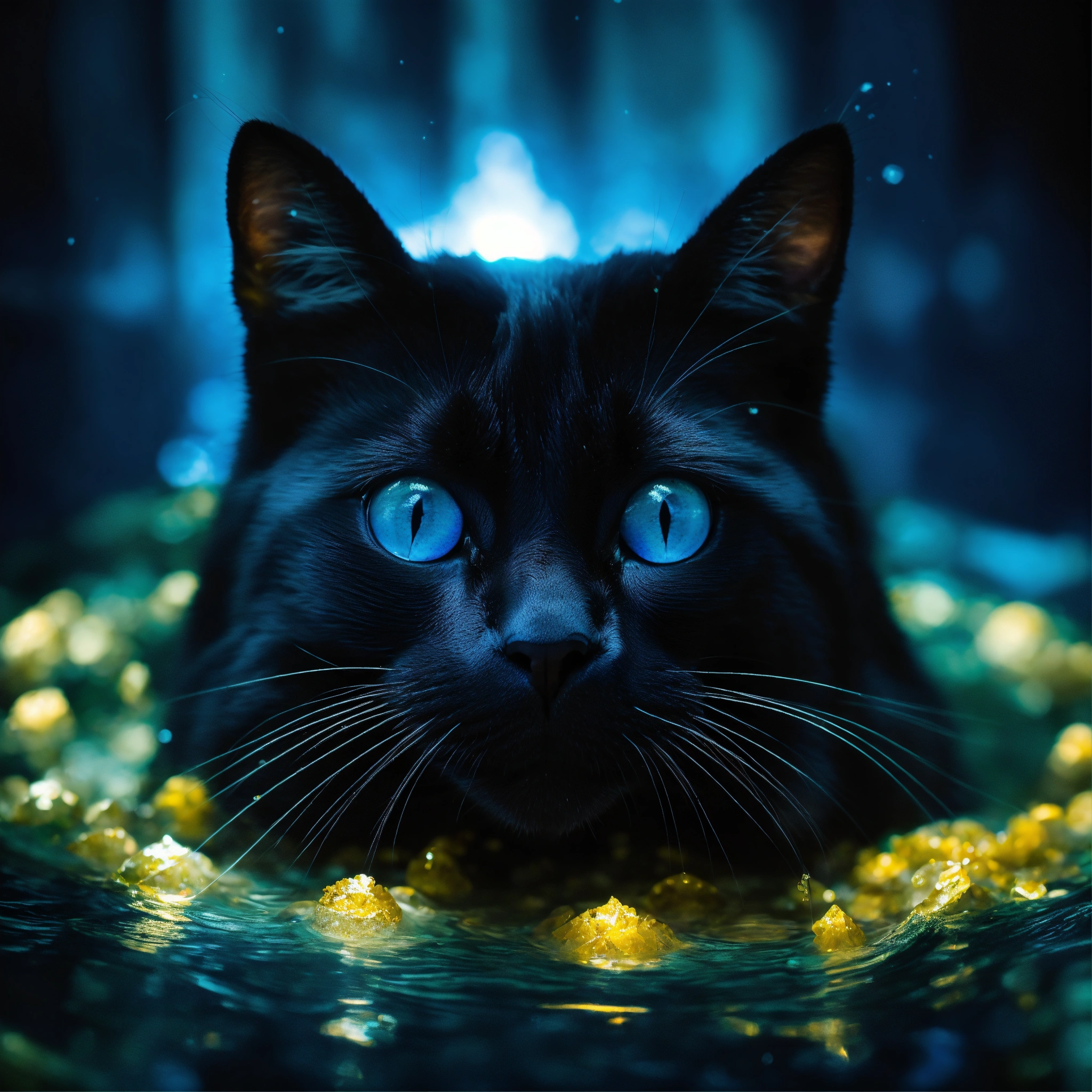 Lexica - Underwater photography, long exposure, elegant black female ...