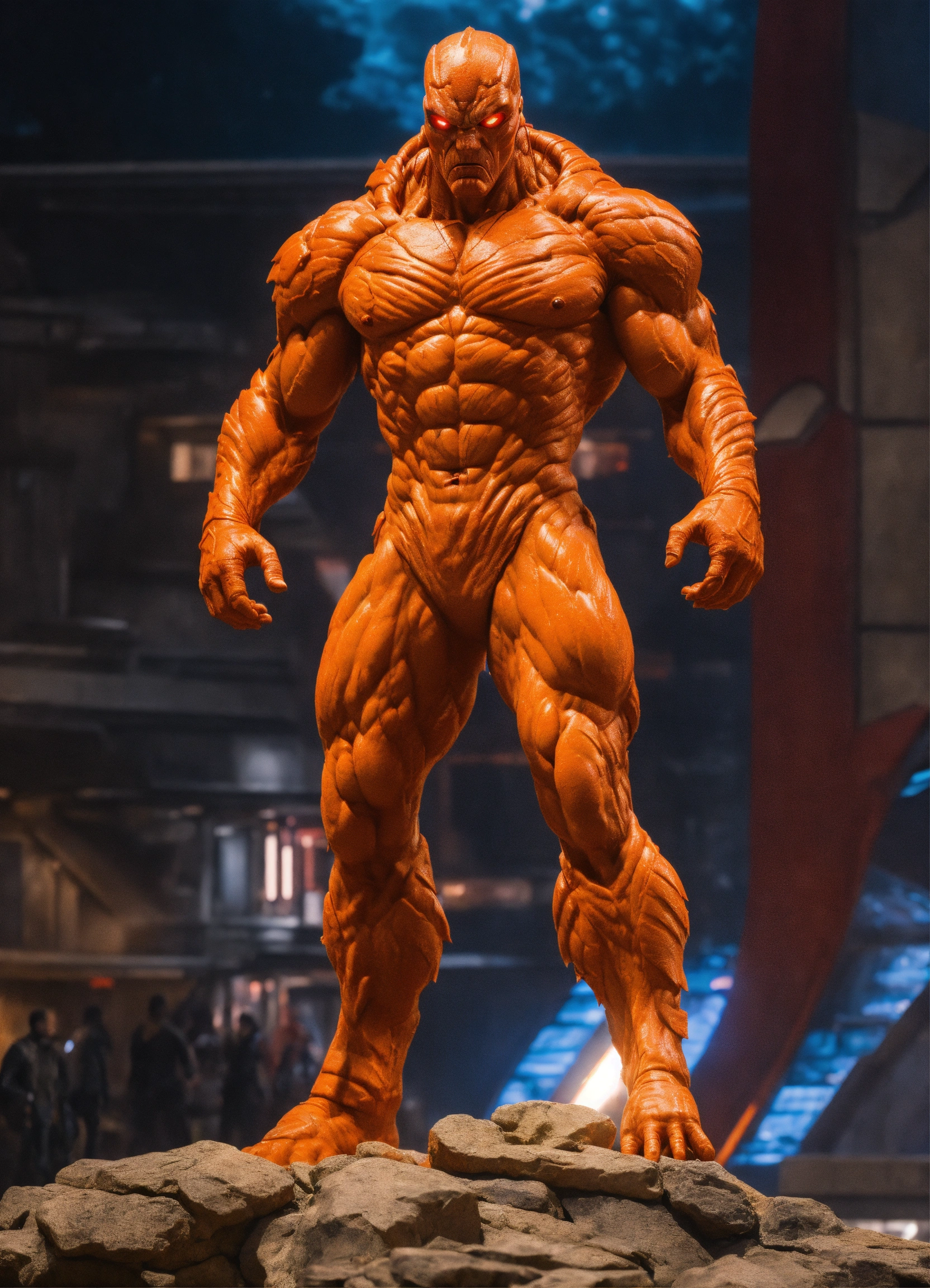 Lexica - Sharp red eyes, marvel, highly detailed, gladiator, full body ...