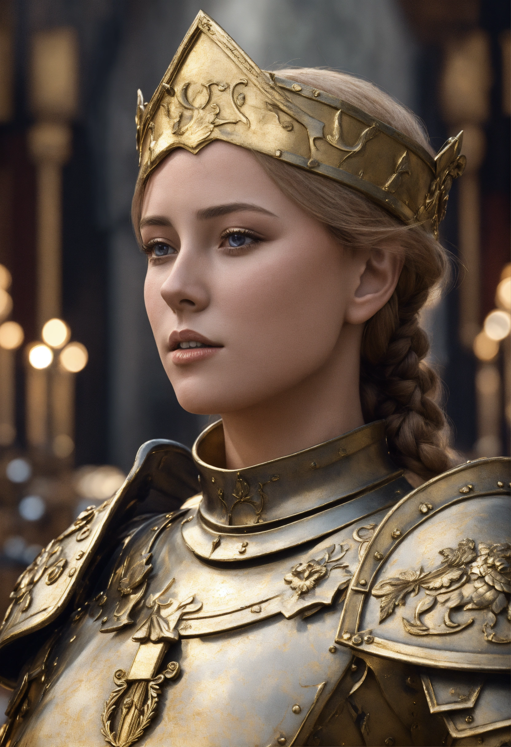 Lexica - Portrait of Jeanne d'Arc, 3d design