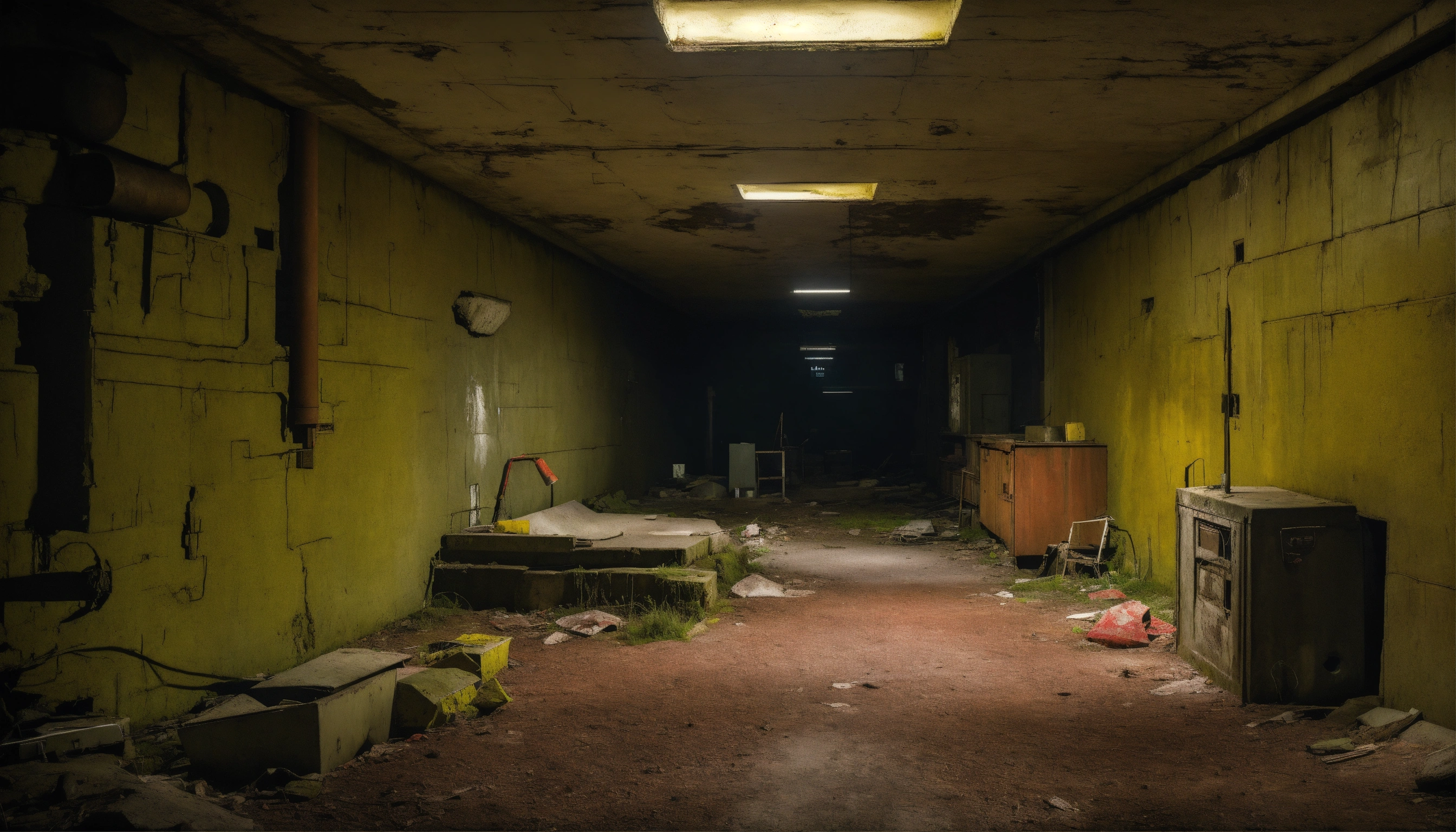 Lexica - Creepy and frightening abandoned bunker in modernist style ...