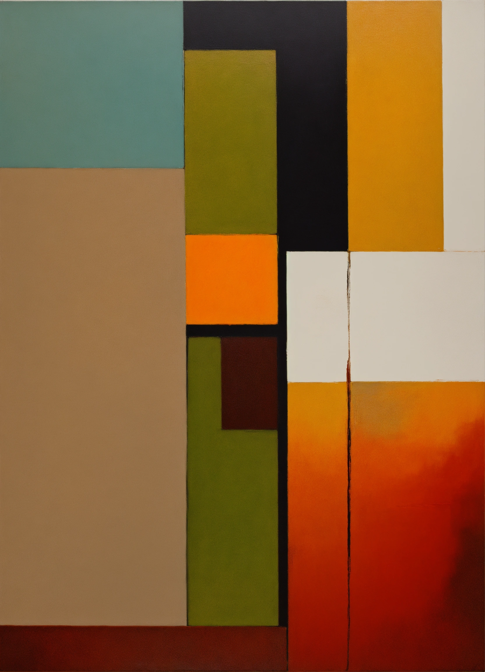 Lexica - Abstract and minimalist oil painting of ignorance and ...