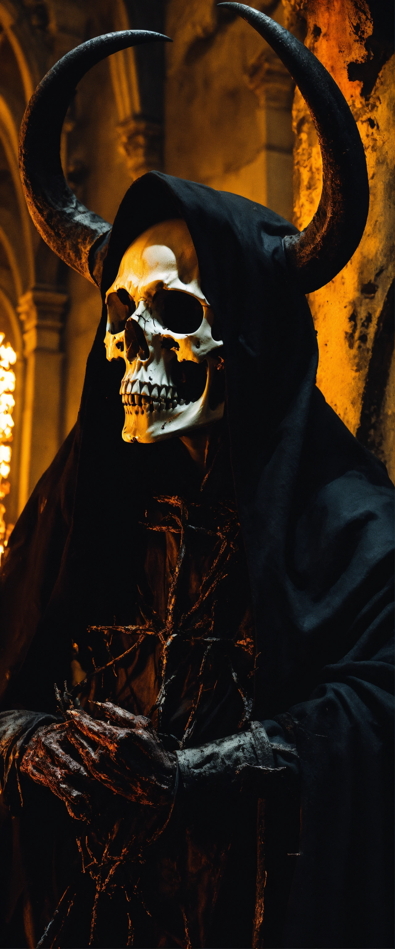 Lexica - Skull, grim reaper, death, rotting flesh, glowing eyes ...