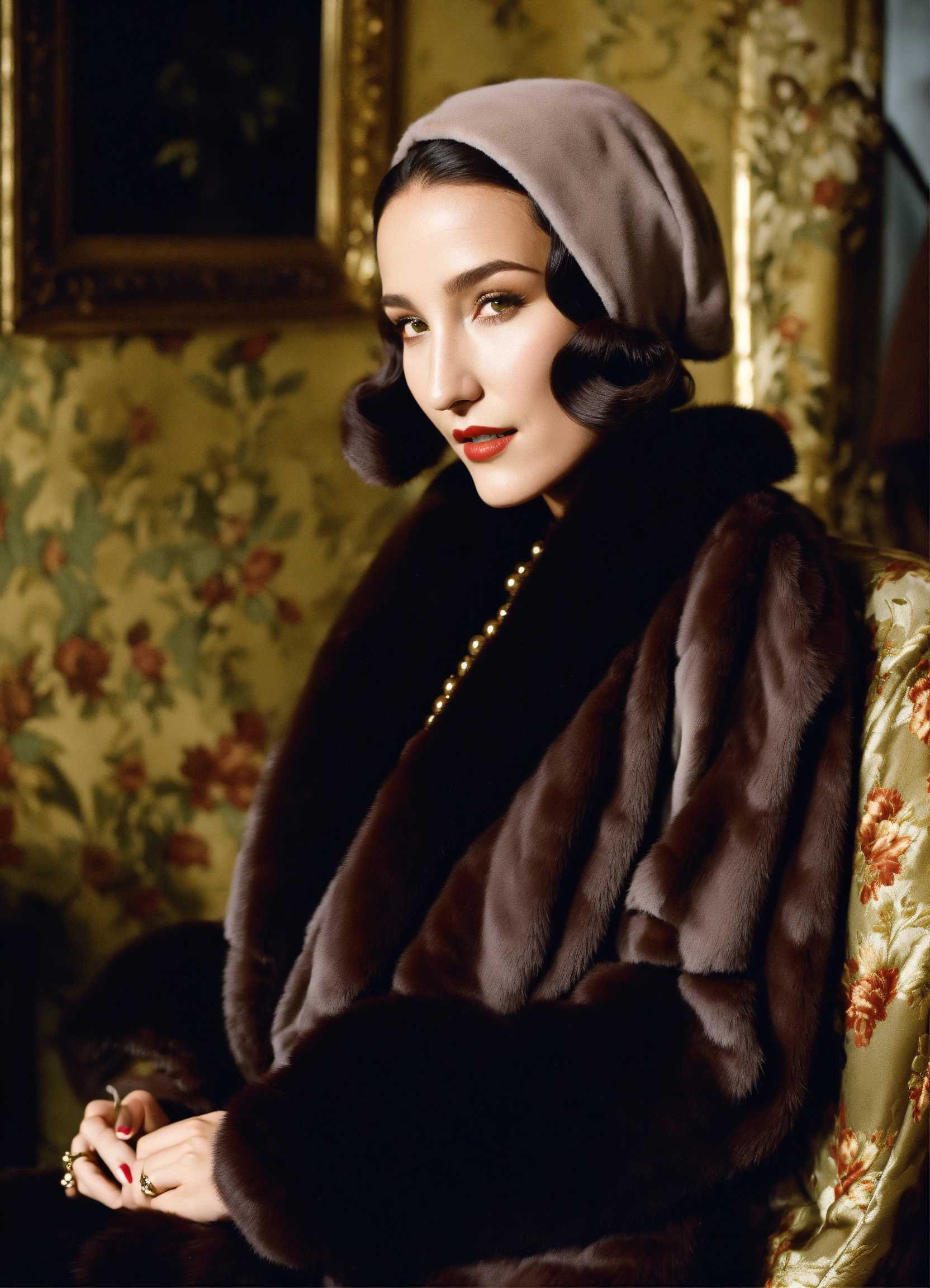 Lexica - Edith bouvier beale little edie grey gardens mink fur coat ...