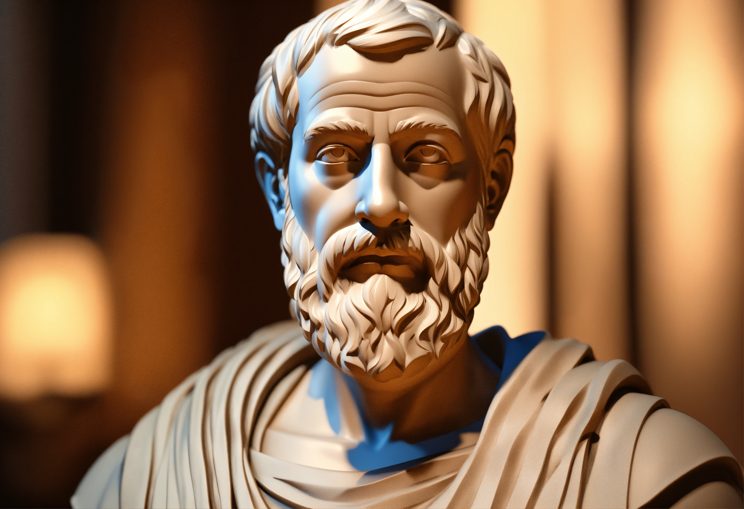 Lexica - Create a 3d model portrait of Aristotle