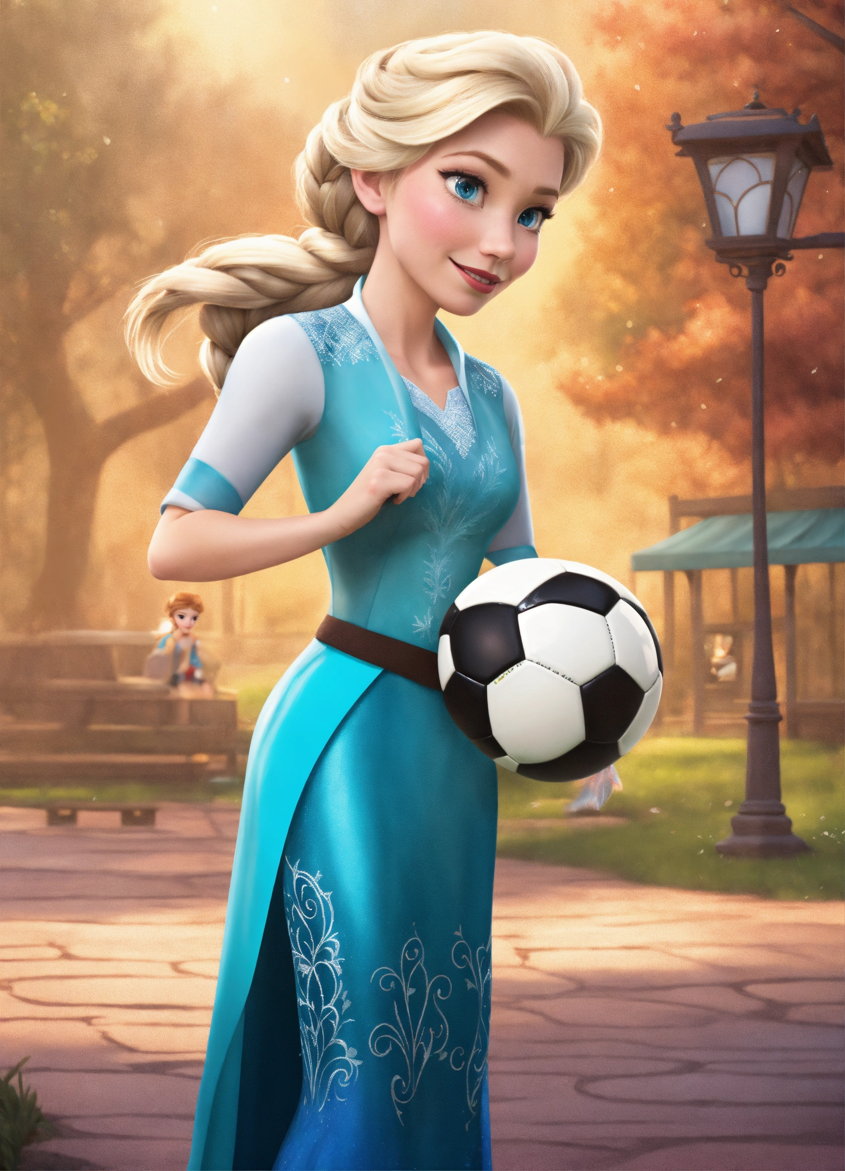 Soccer Mom Cartoon Lexica Disney Elsa As A Soccer Mom