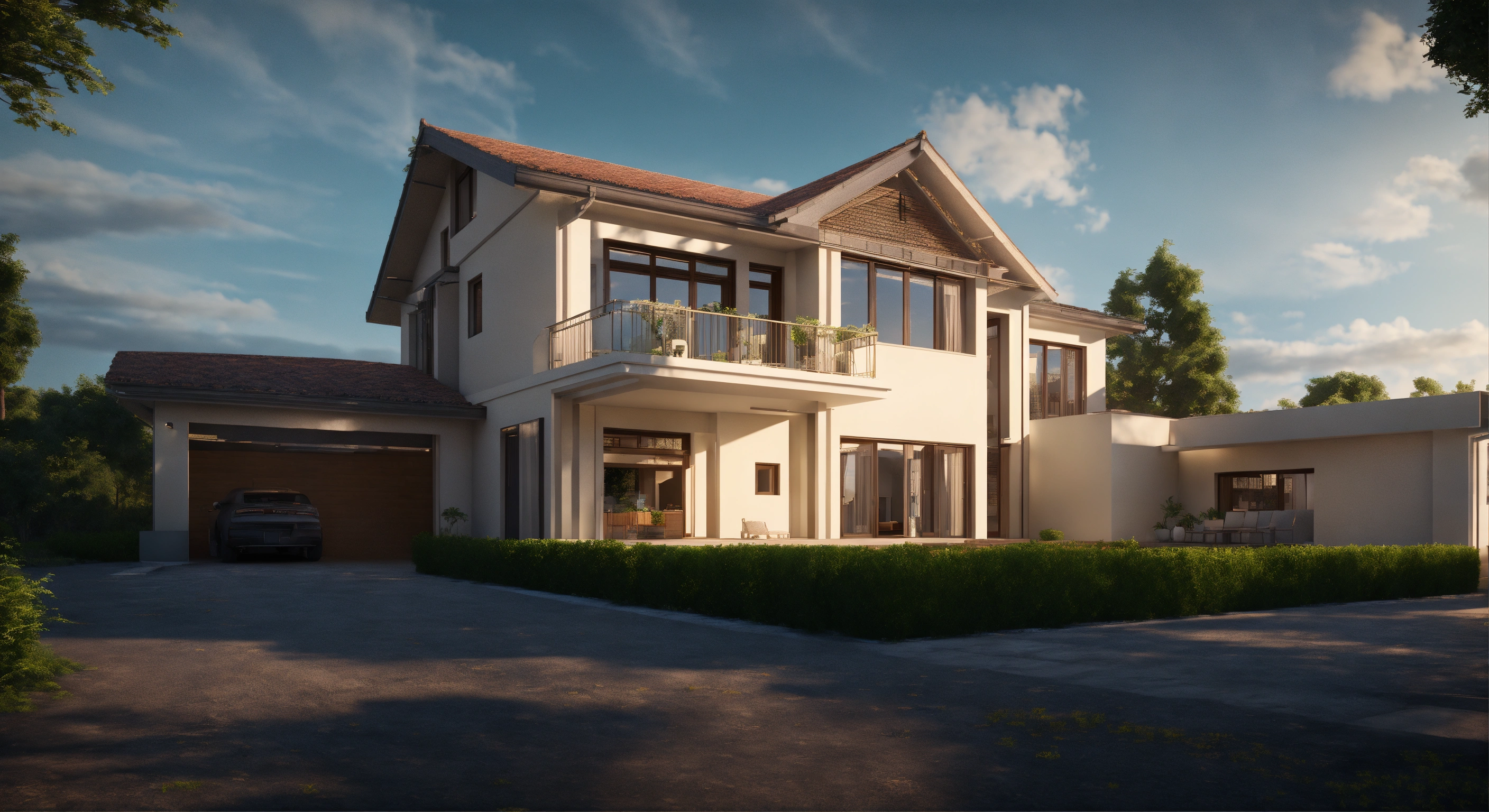 Lexica - Classic house exterior clean look, cinematic photos, ultra ...