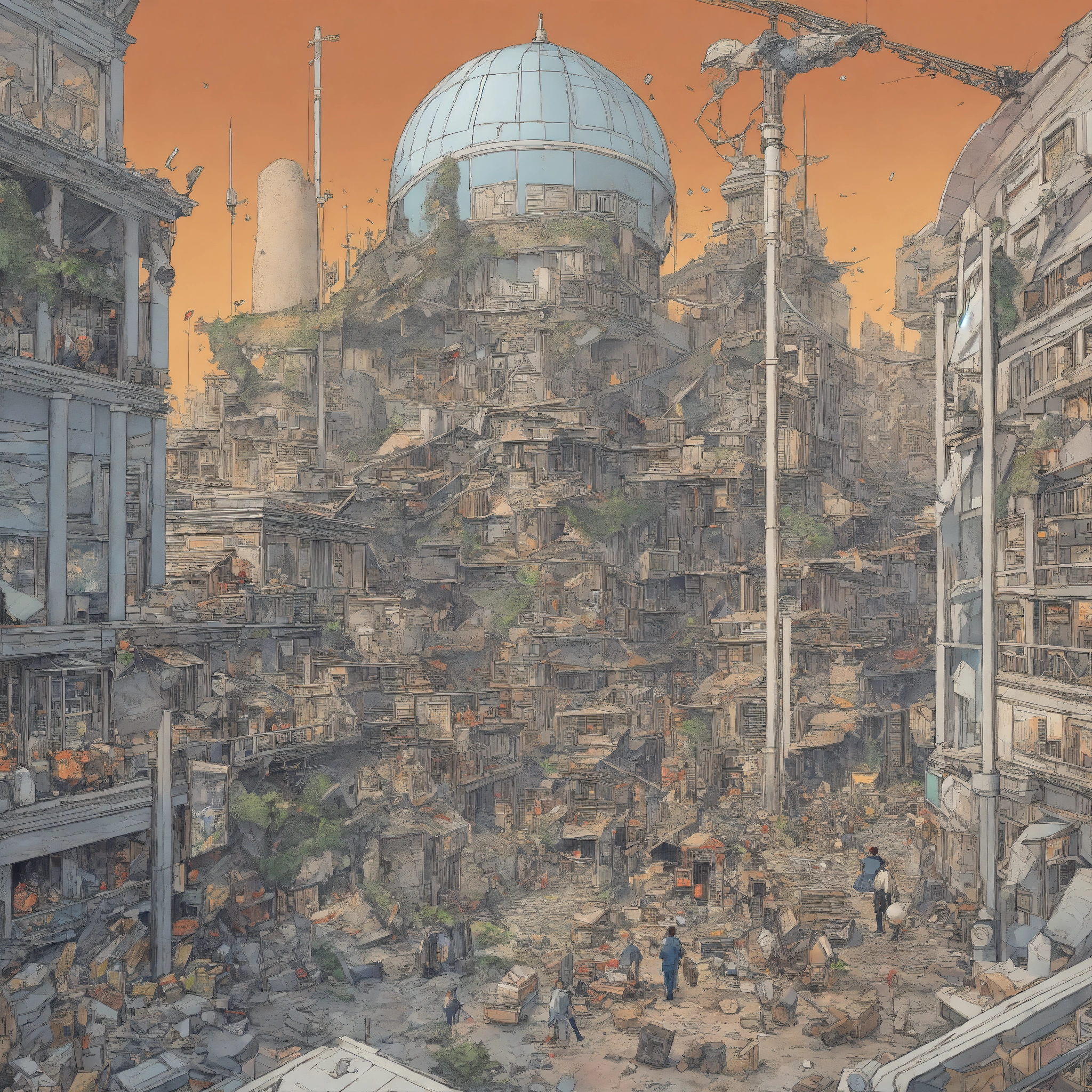Lexica - Imagine a villain drawn in Geoff Darrow's hyper-realistic ...