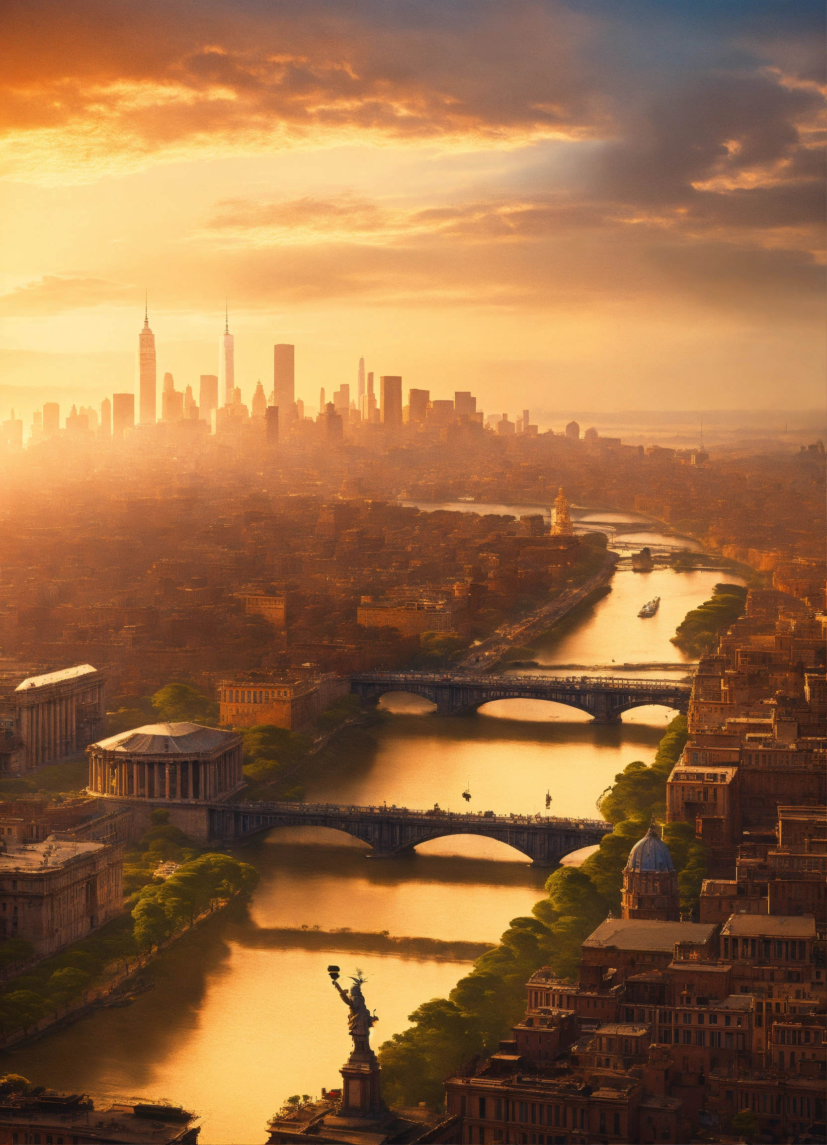 Lexica - New York City as Ancient Rome modern technologically advanced ...