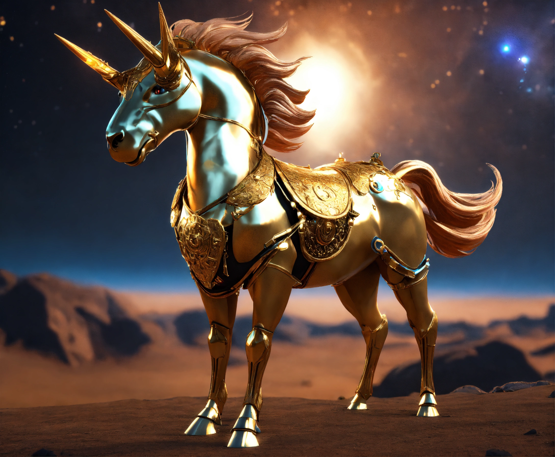 Lexica - Celestial Centaurion In 8K Ultra 3D, this centaur-like ...