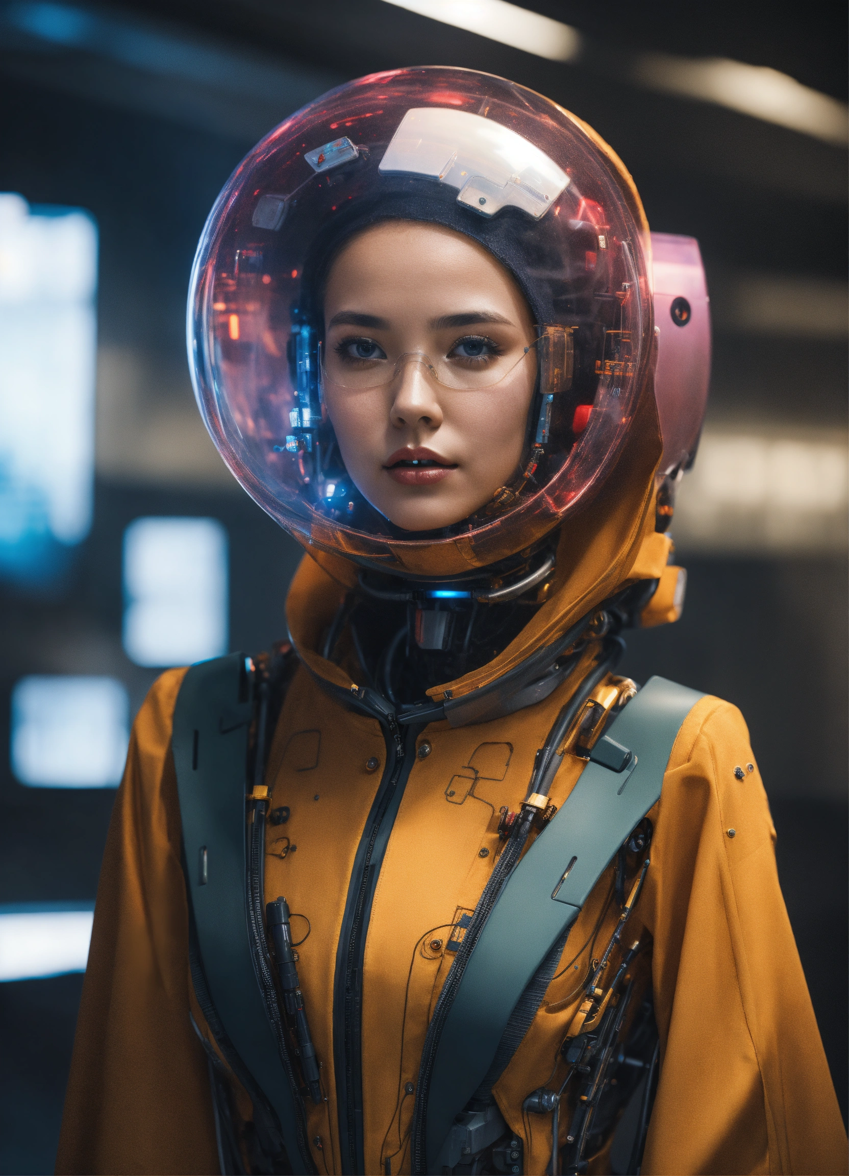 Lexica - A modest scientist ai robot women veil expression more with a ...