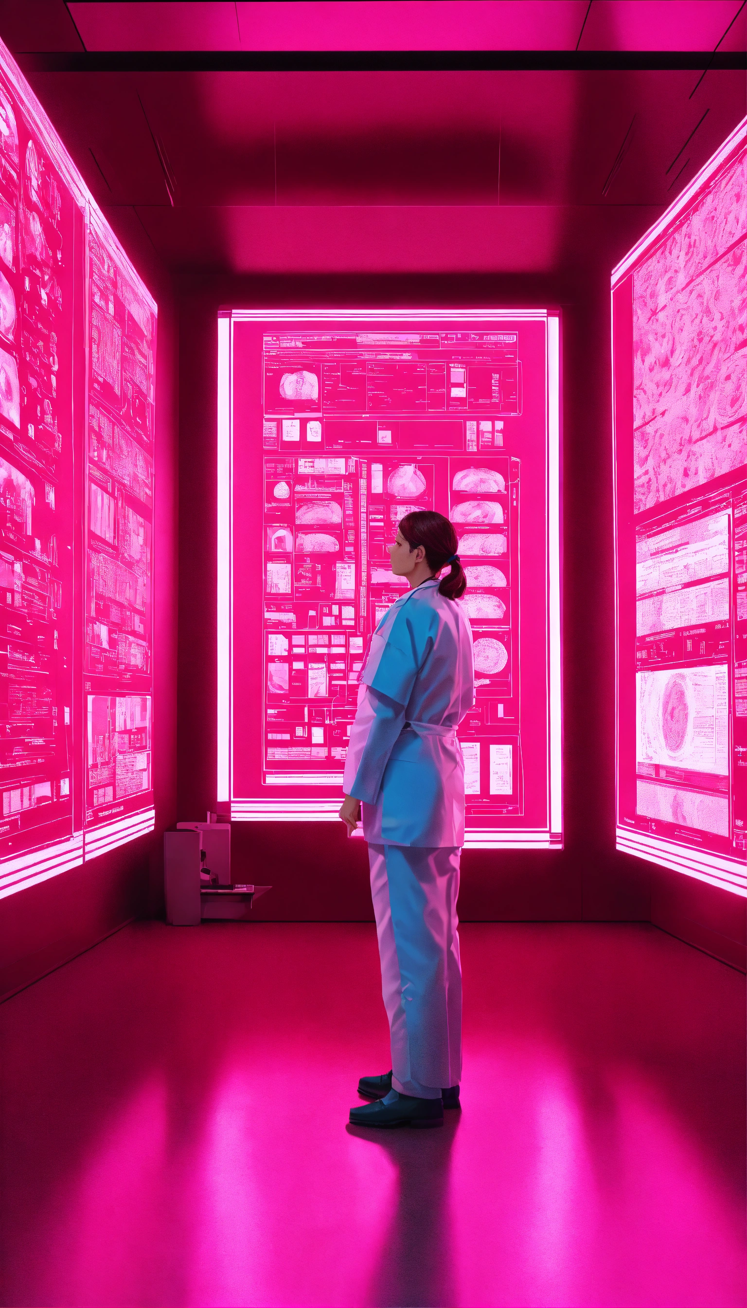 Lexica - Hospital doctor examines MRI on screen, Highly detailed, 8K ...