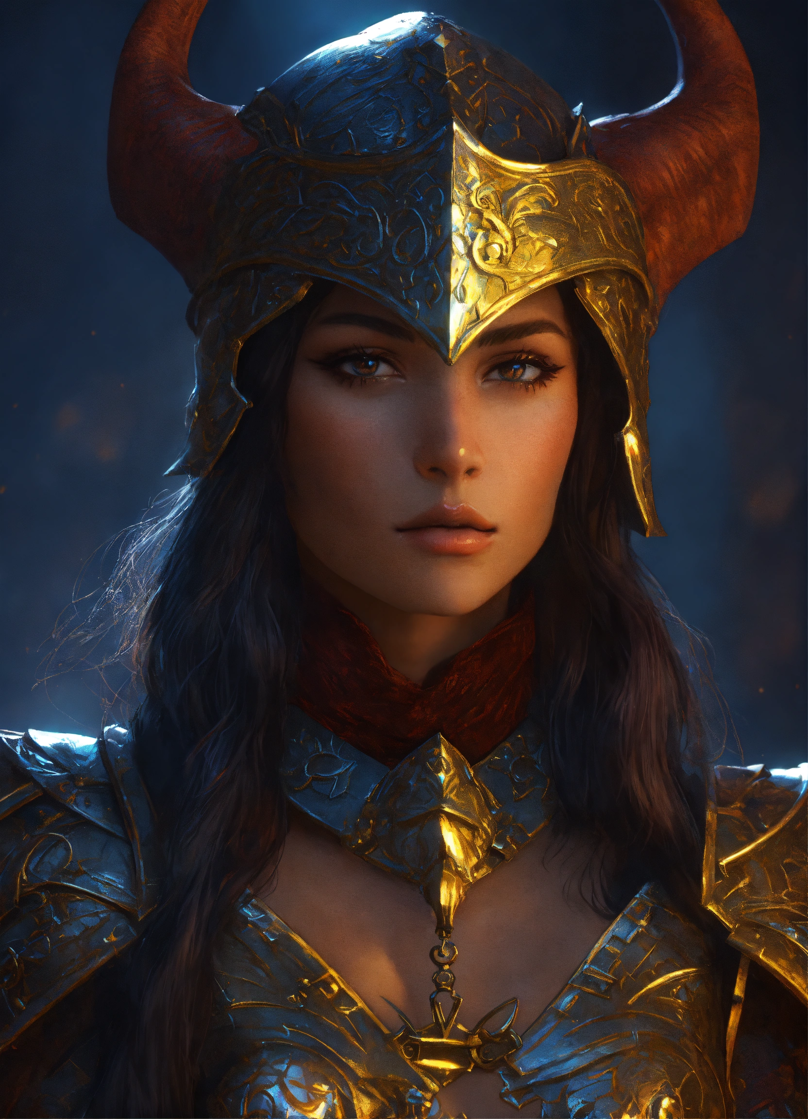 Lexica - Stunning female, brotherhood of shadows Dralkan knight by Jeff Easley Blender render, 16k.