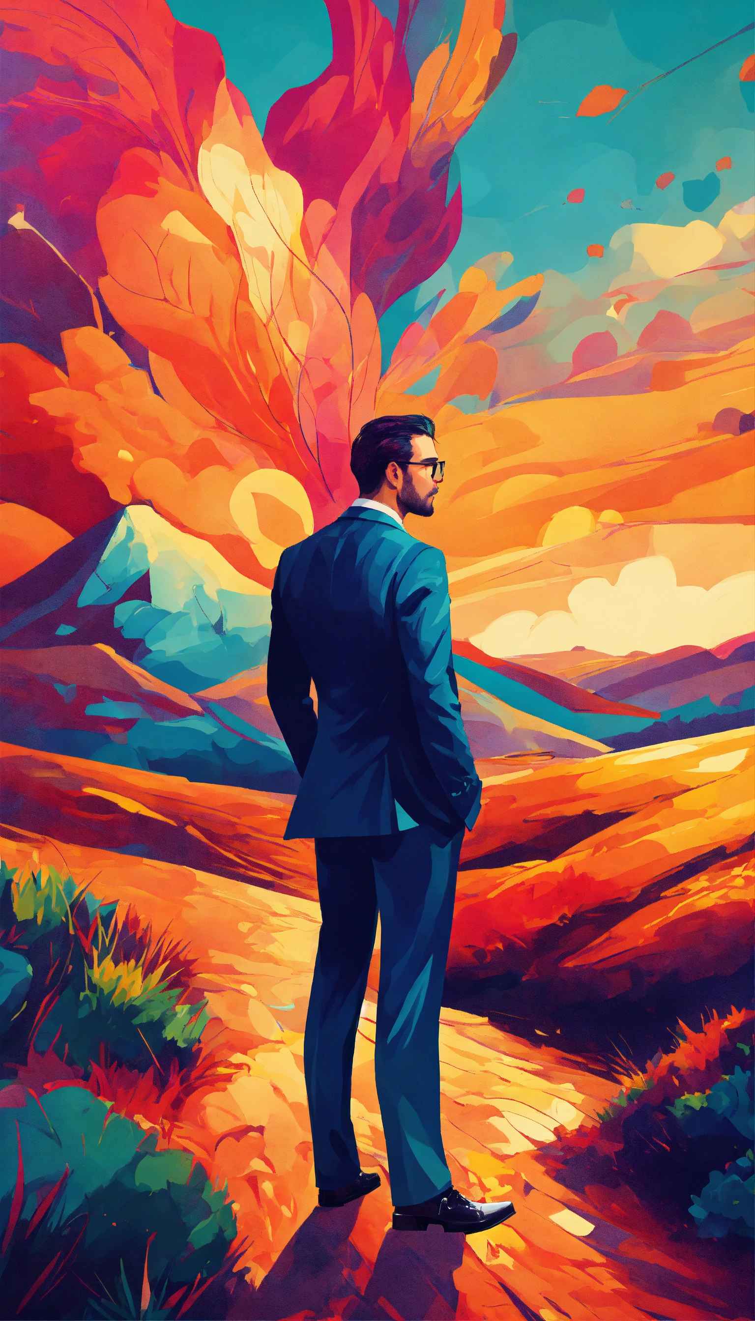 Lexica - Design a compelling image, contemporary but bold and vibrant ...