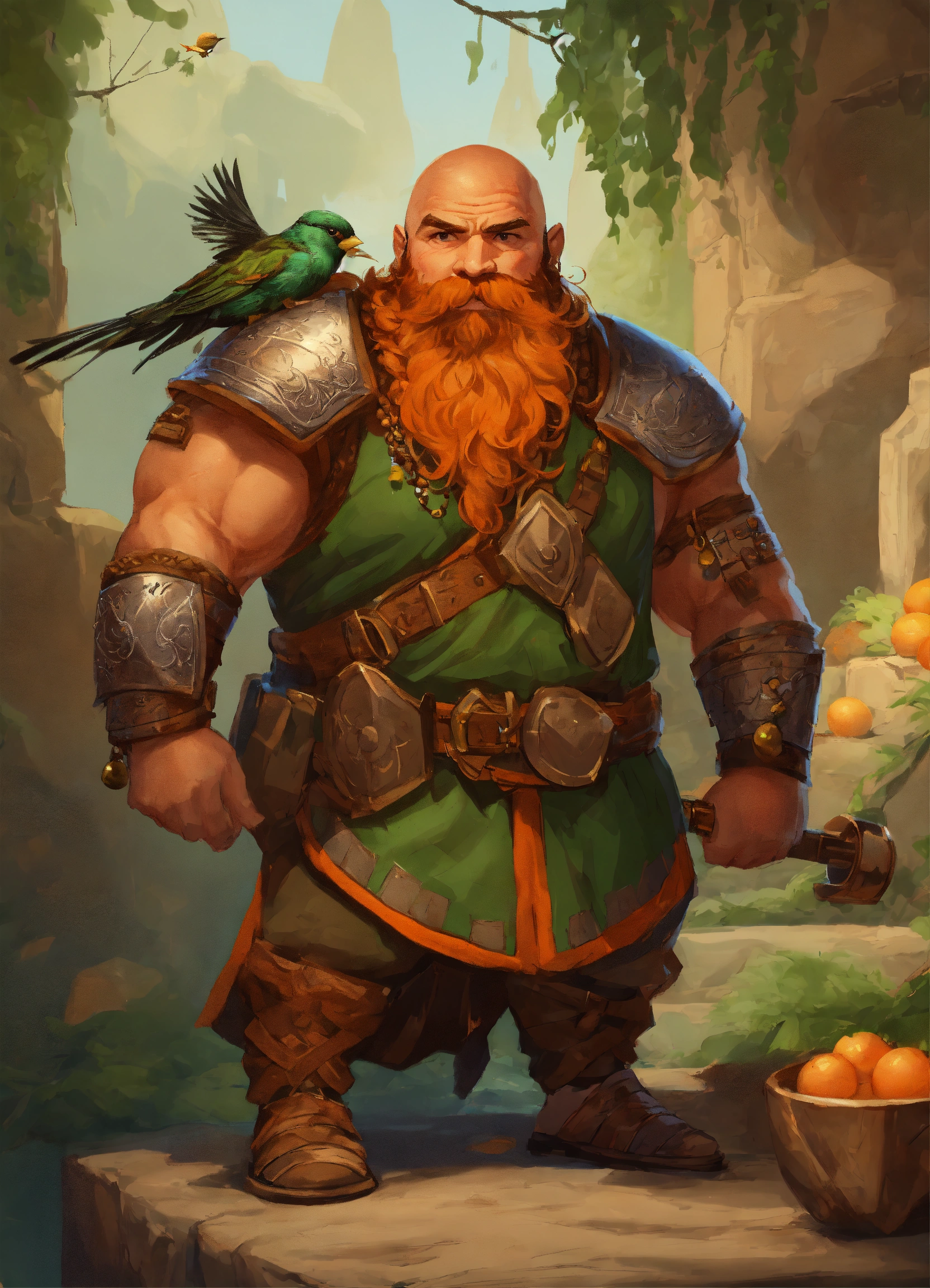 Lexica - A stocky and muscular dwarf. A little short for a dwarf. He ...