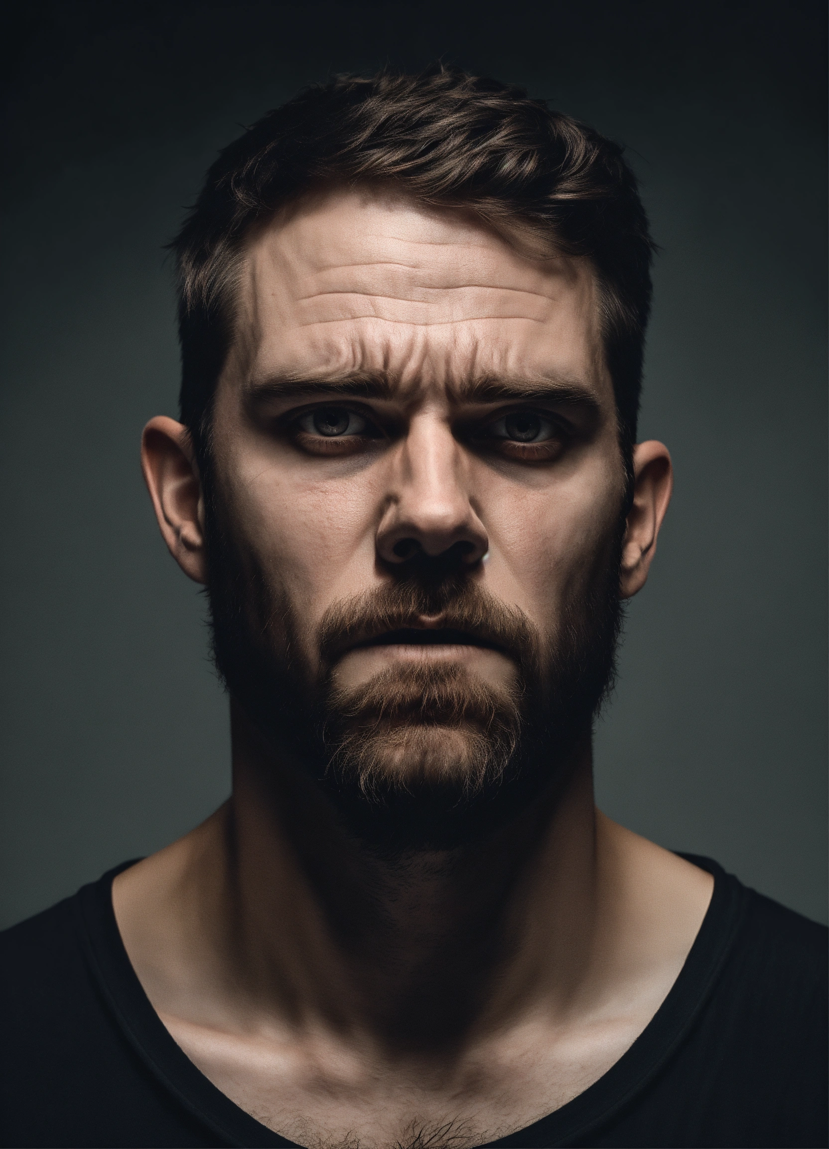 Lexica - A photograph of a white menacing 30-year-old man, with a ...