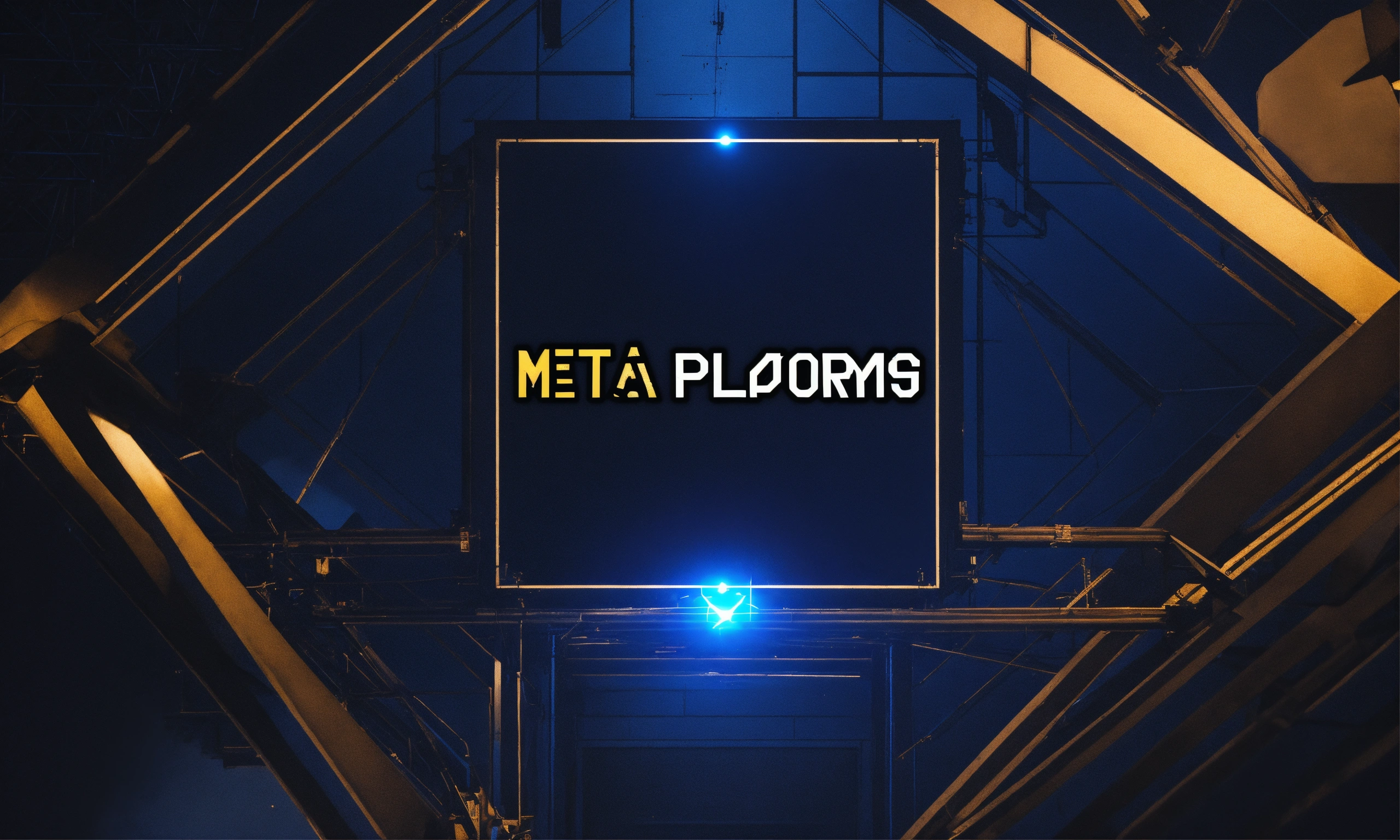 Lexica - "Meta Platforms" logo on a blue and black background