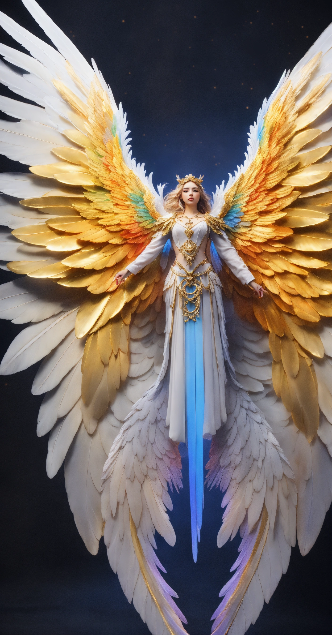 Lexica - Beautiful and perfect small angel wings in white, detailed and ...