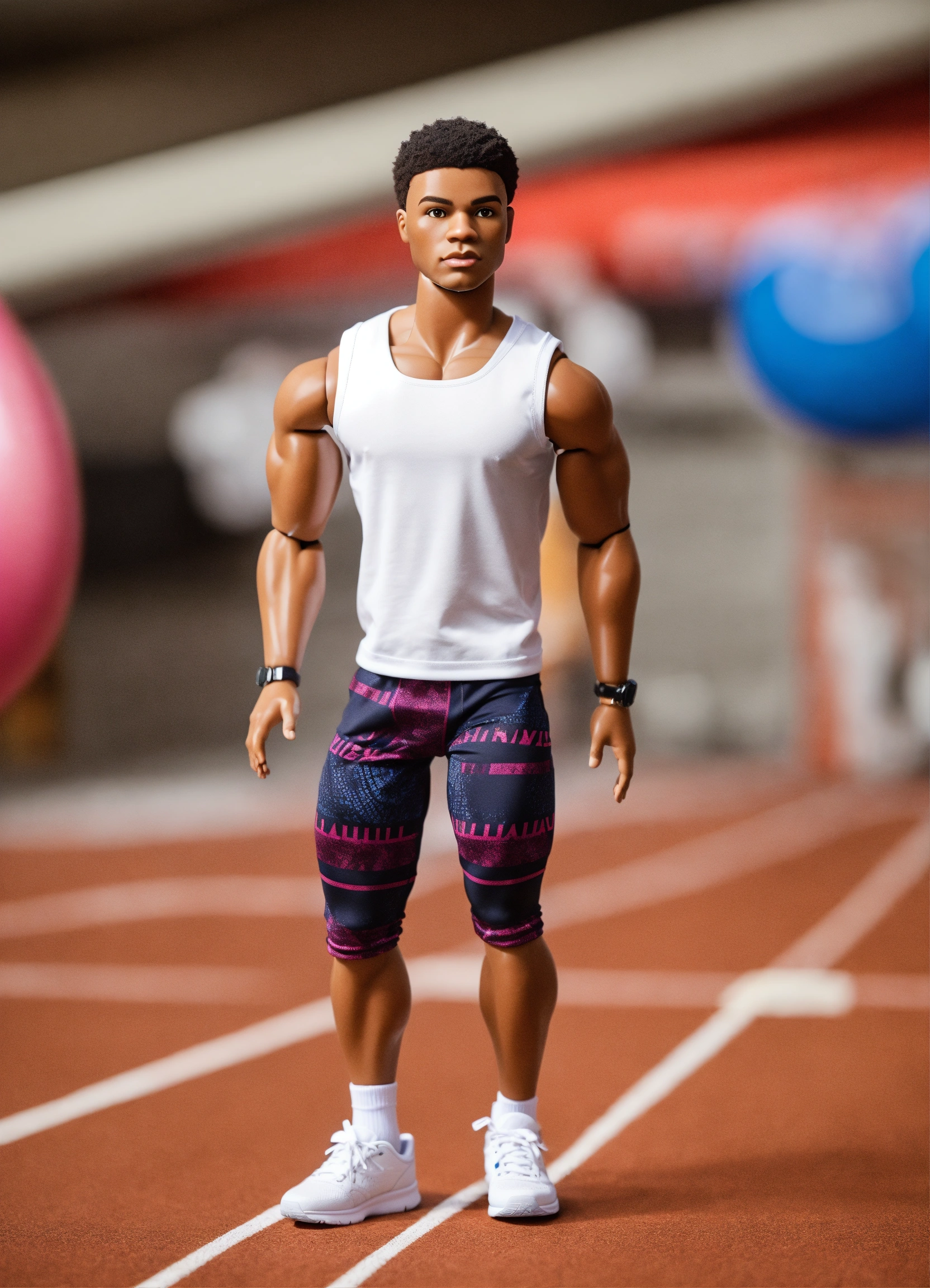 Lexica - Design an athletic African American Ken doll in workout ...