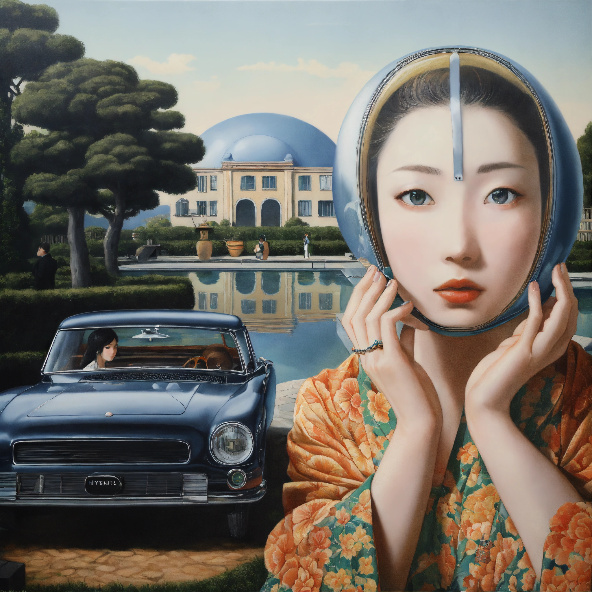 Lexica - In a hyperrealistic optical illusion-based painting, The ...