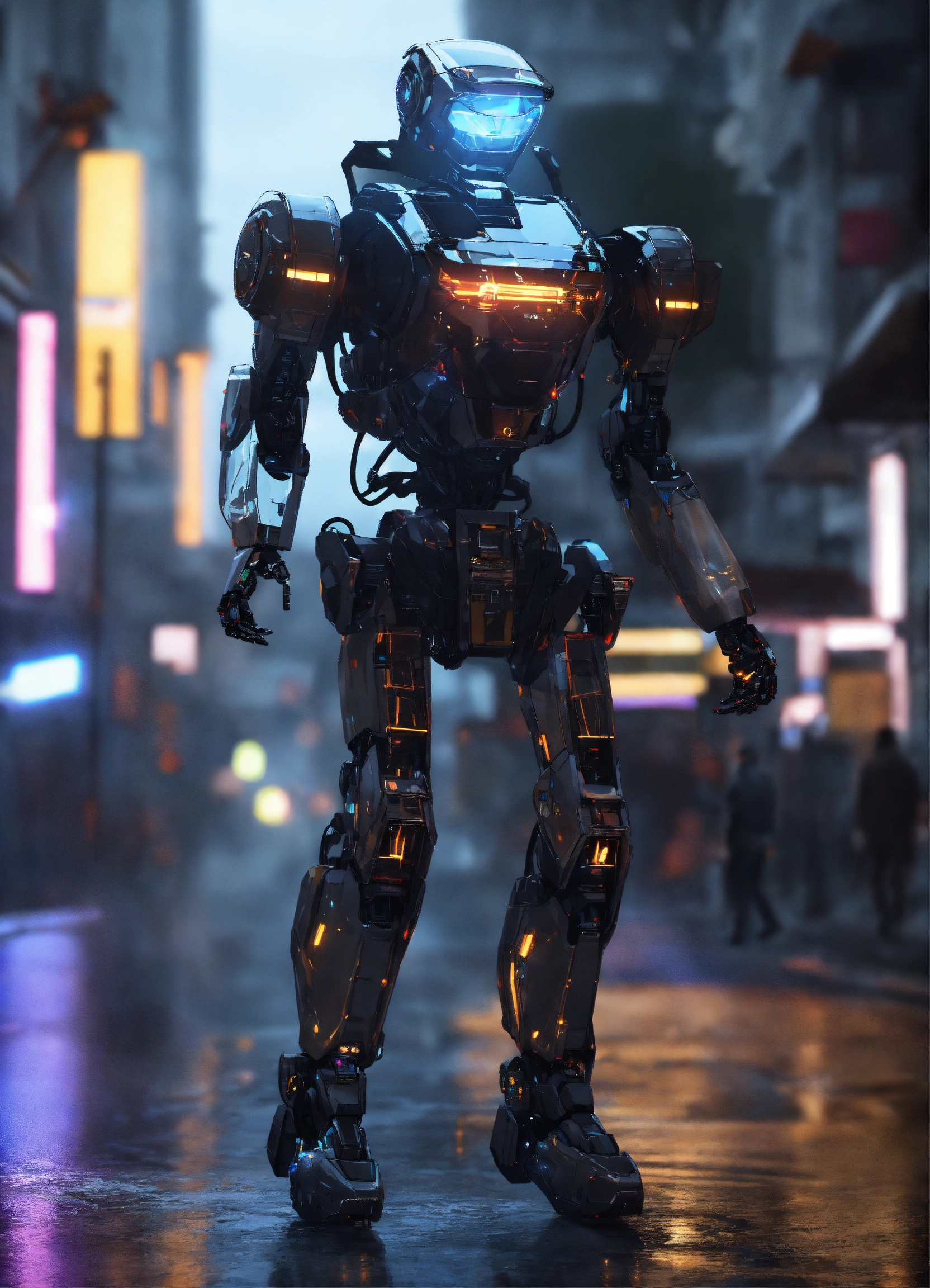 Lexica - Dark aesthetic, a (translucent polycarbonate sci-fi robot ...
