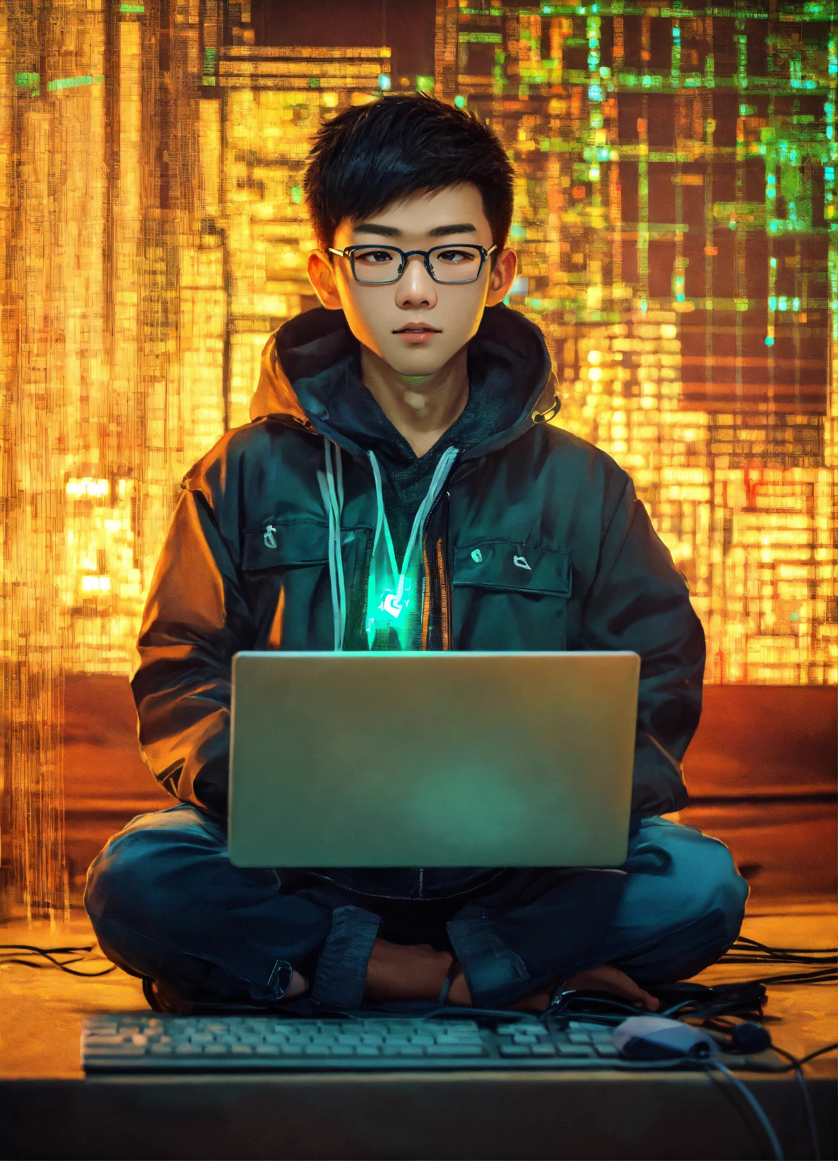 Lexica - Young asian boy whom is a super hacker