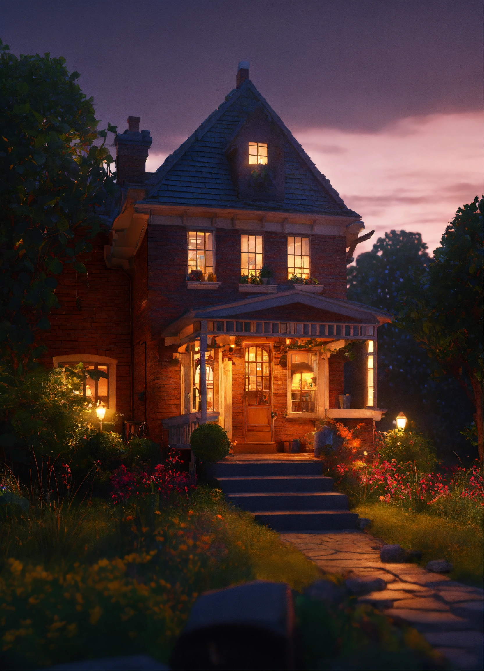 Lexica - CGI. 3D pixar house exterior. 80's style. less saturation ...