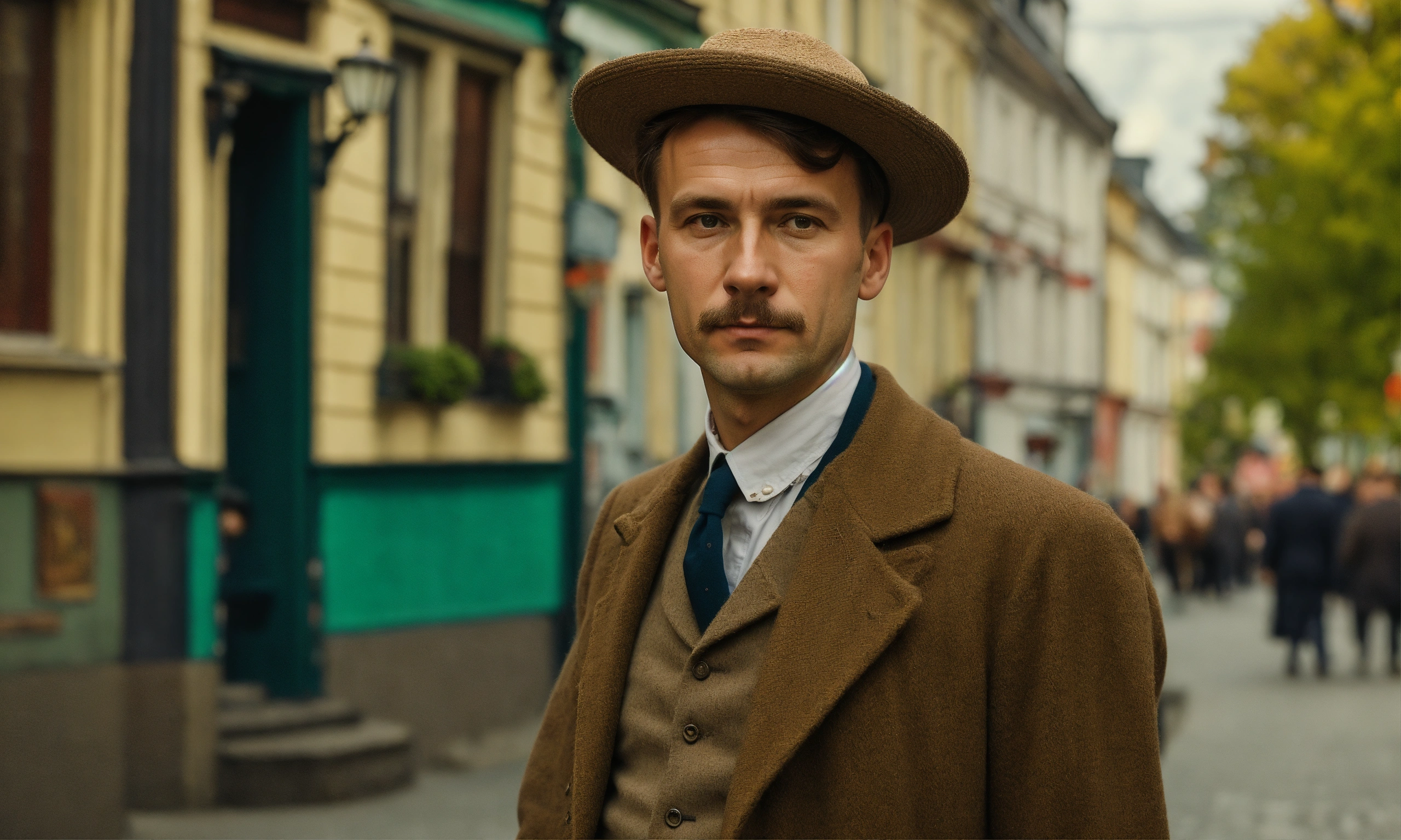 Lexica - Cute poland man in full haight 1920-1930 on streen in warshaw ...