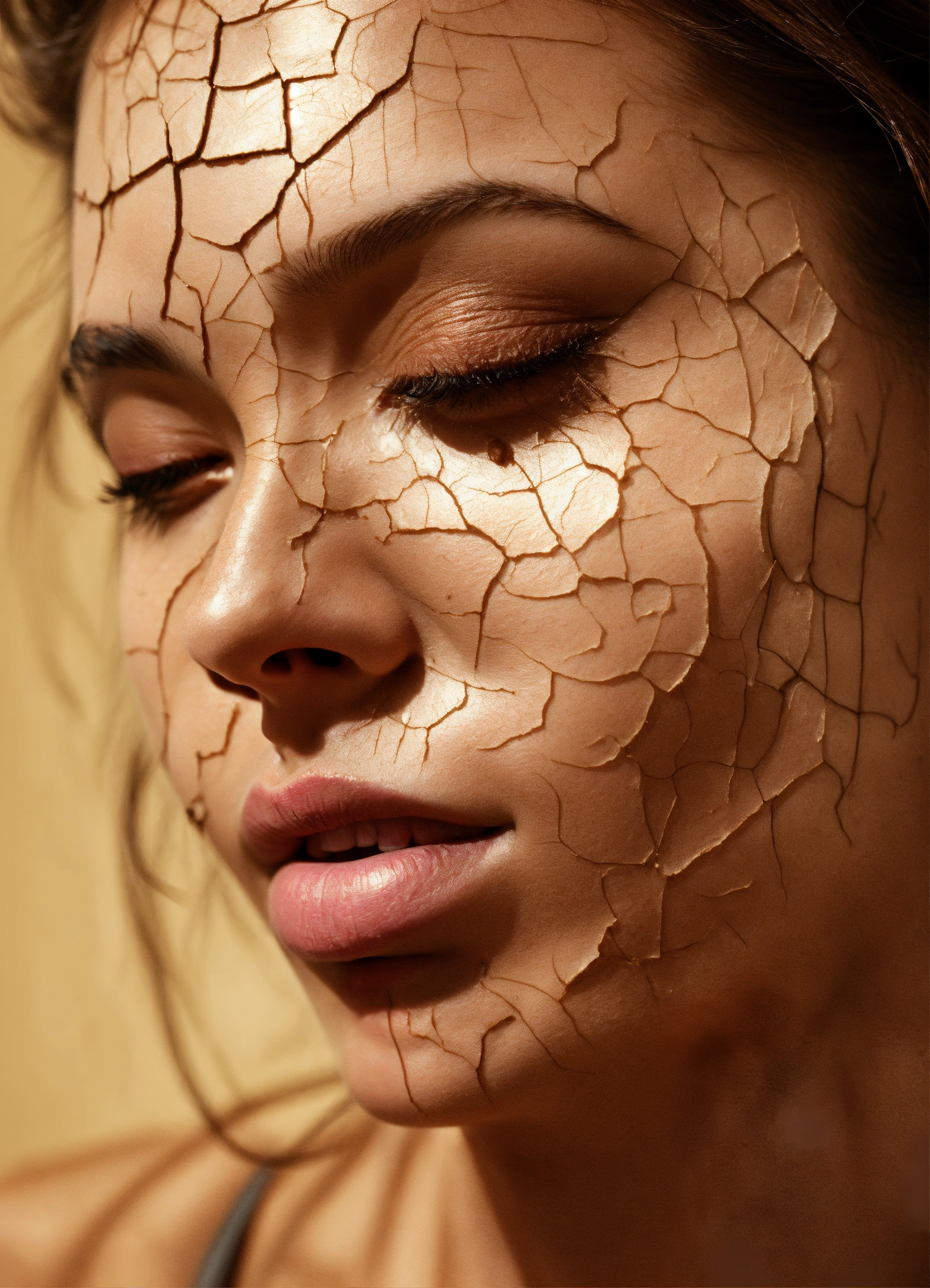 Lexica - Dry skin cracked skin face
