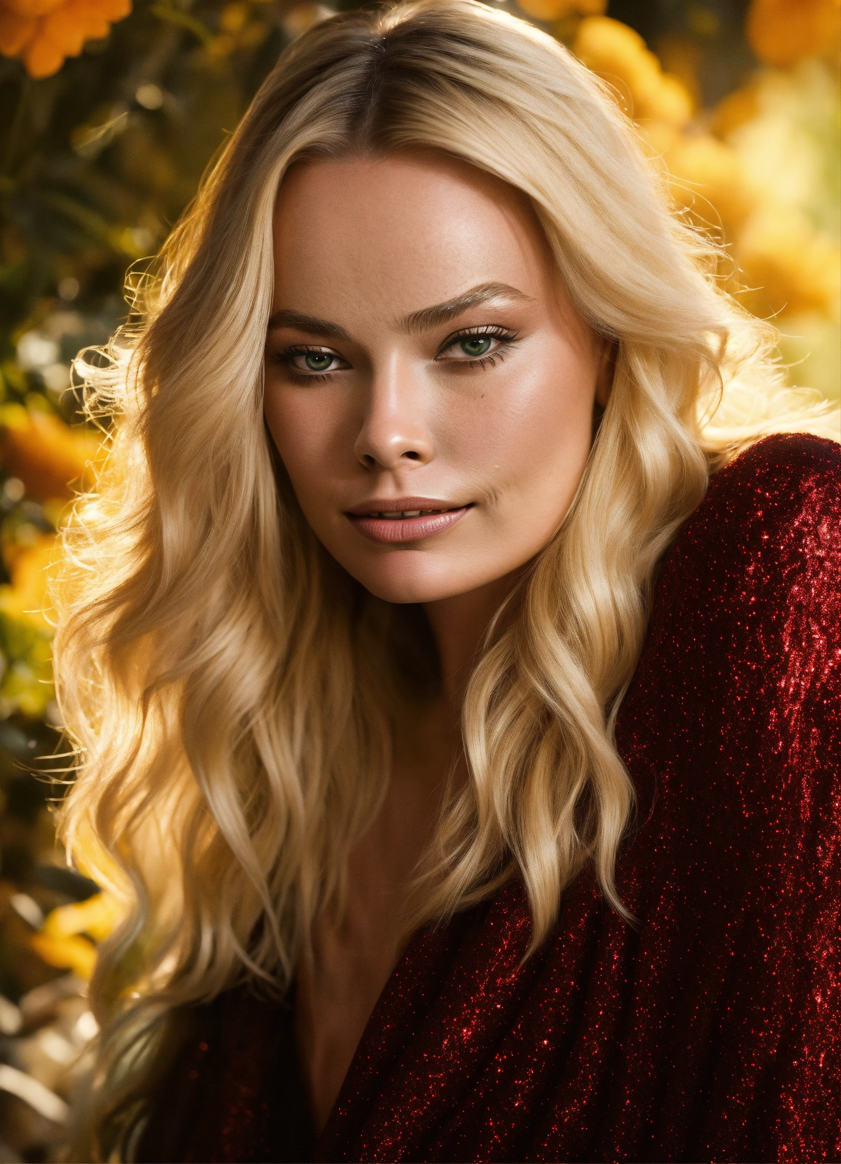 Lexica - A gorgeous blonde woman that looks like Margot Robbie, she ...