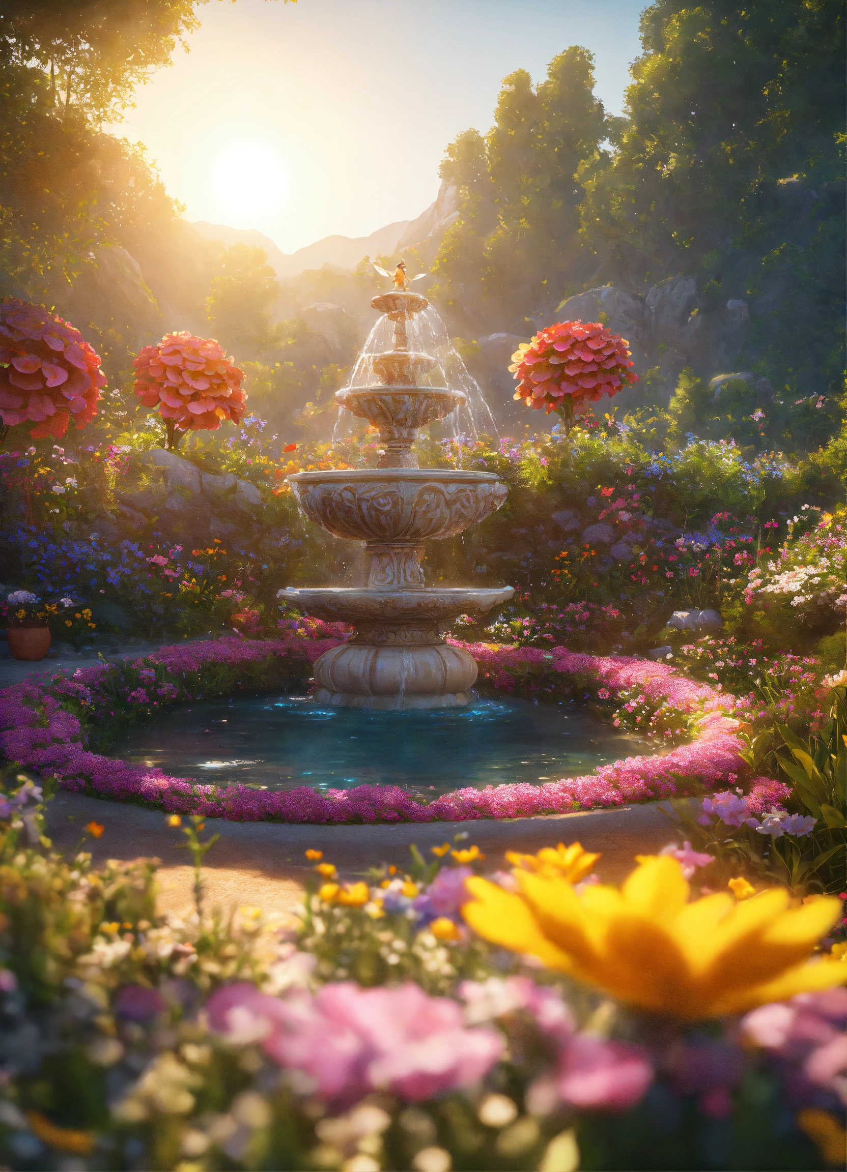 Lexica - Magical landscape, happy flower, hippie, fairy everywherem ...