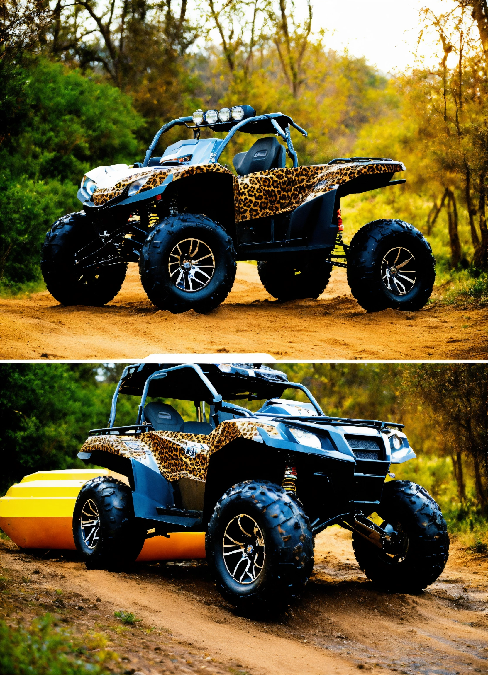 Lexica - ATV, 4 Wheel drive, big offroad wheels, fits 10 people ...