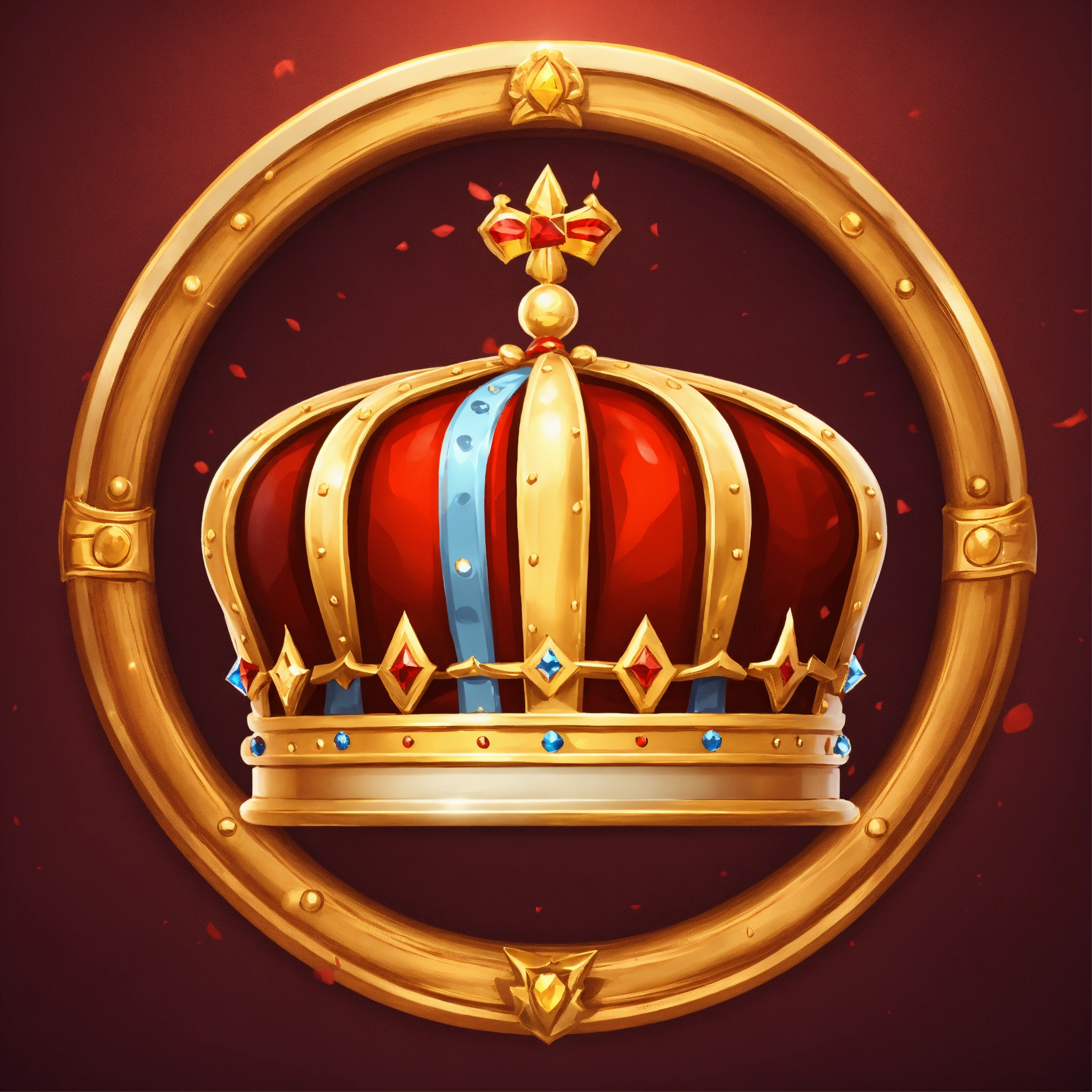 Lexica - 2d crown icon for game, single crown