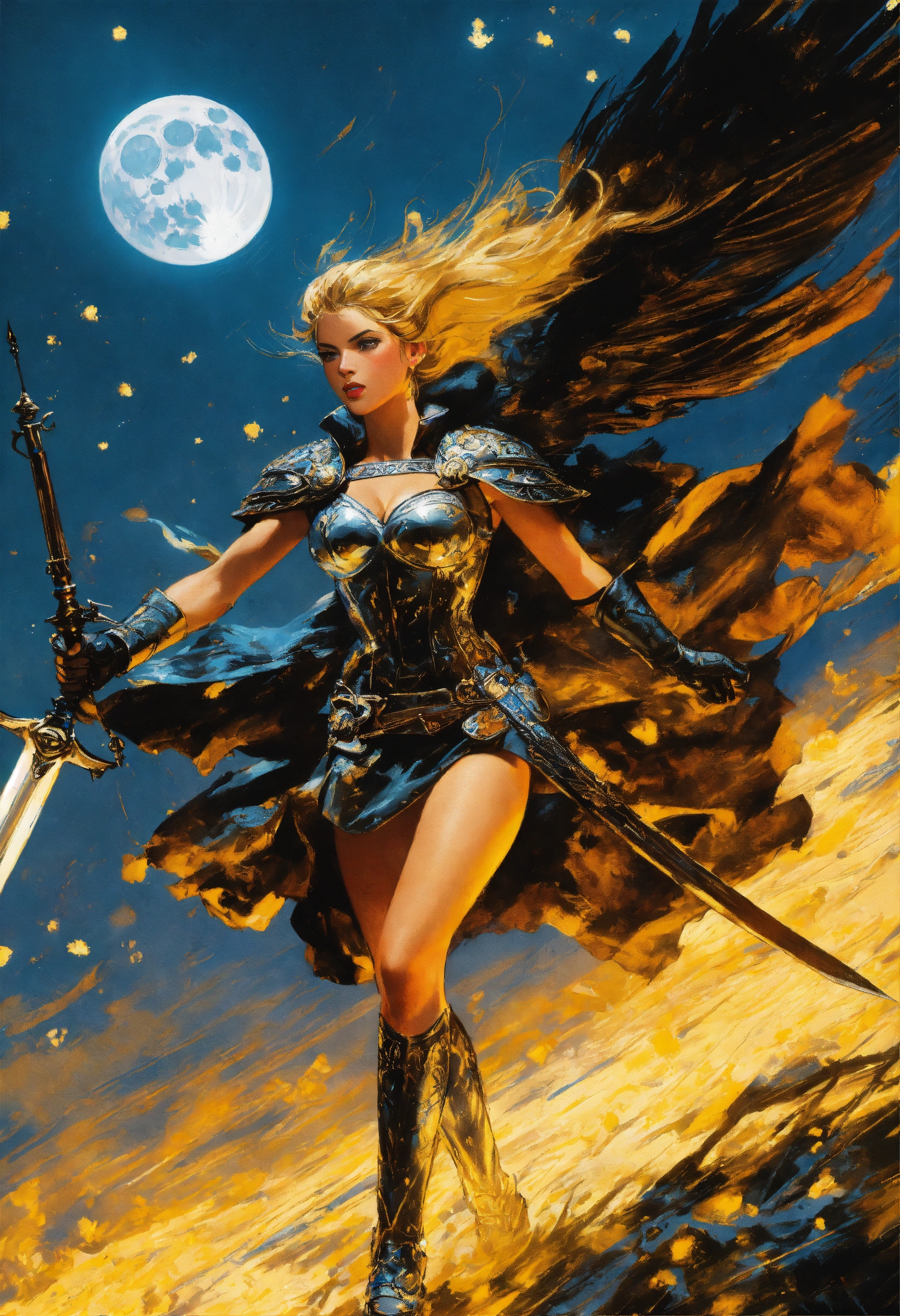 Lexica - 1960s impressionism, photo-realistic, fearless Valkyrie ...