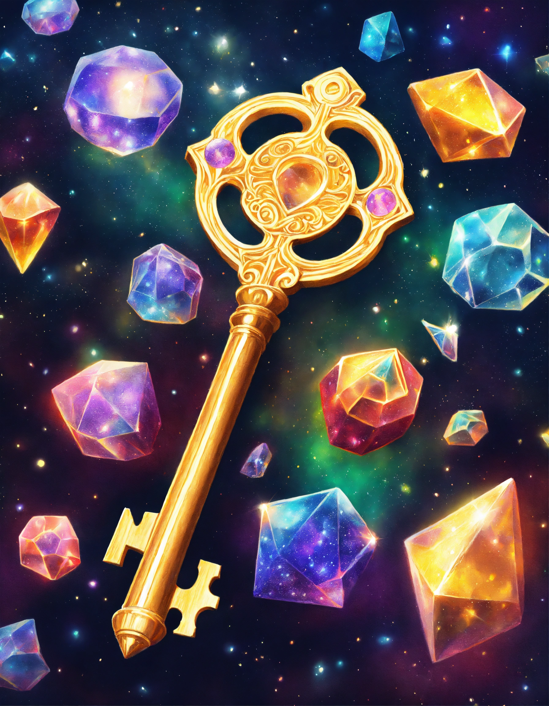 Lexica - Colored pencil drawing illustration of a multidimensional ...