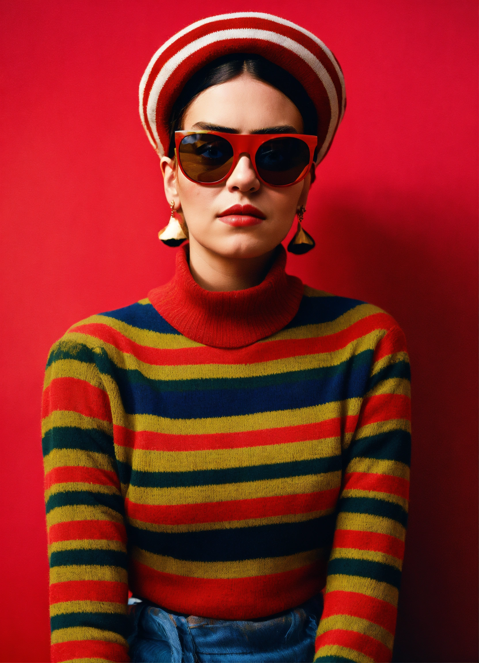 Lexica - Front profile half body model show Photography, in the ...