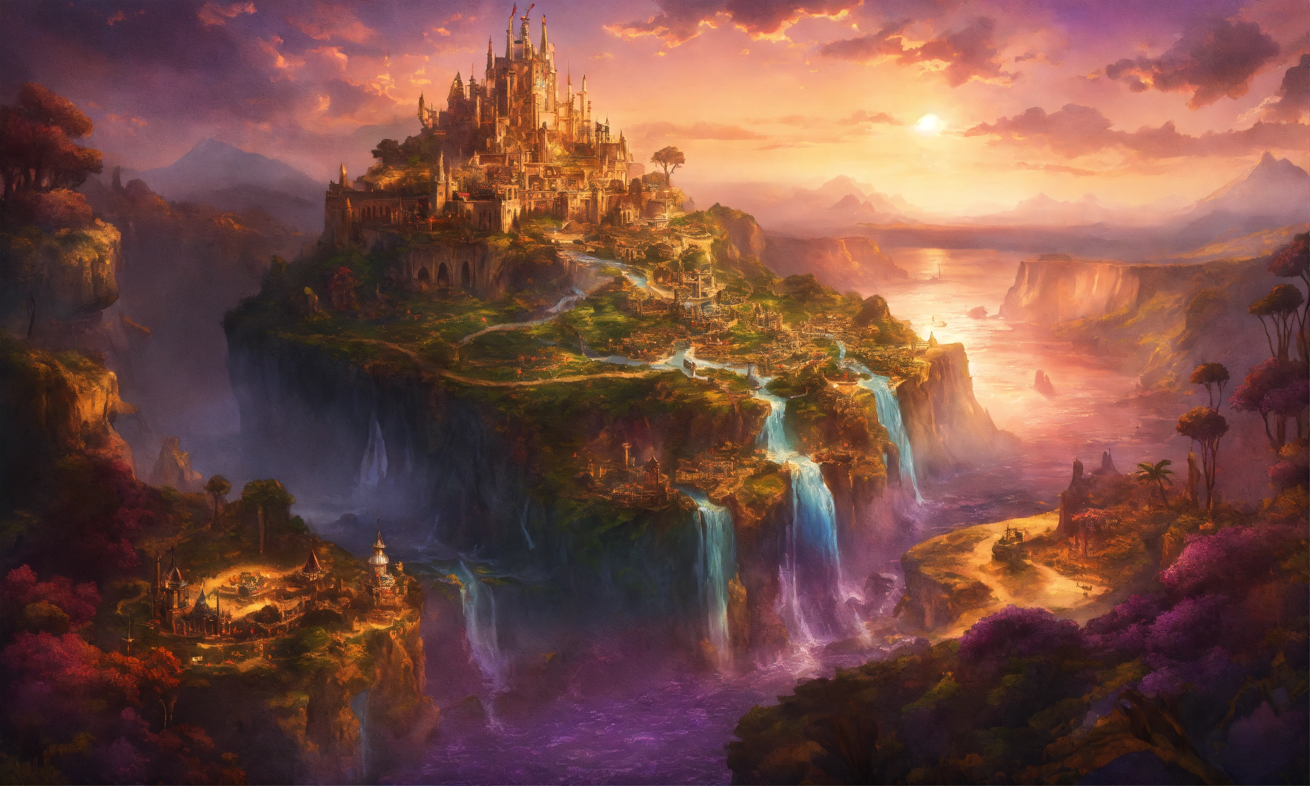 Lexica - Fantasy Map of a magical world called Eden, with 9 kingdoms ...
