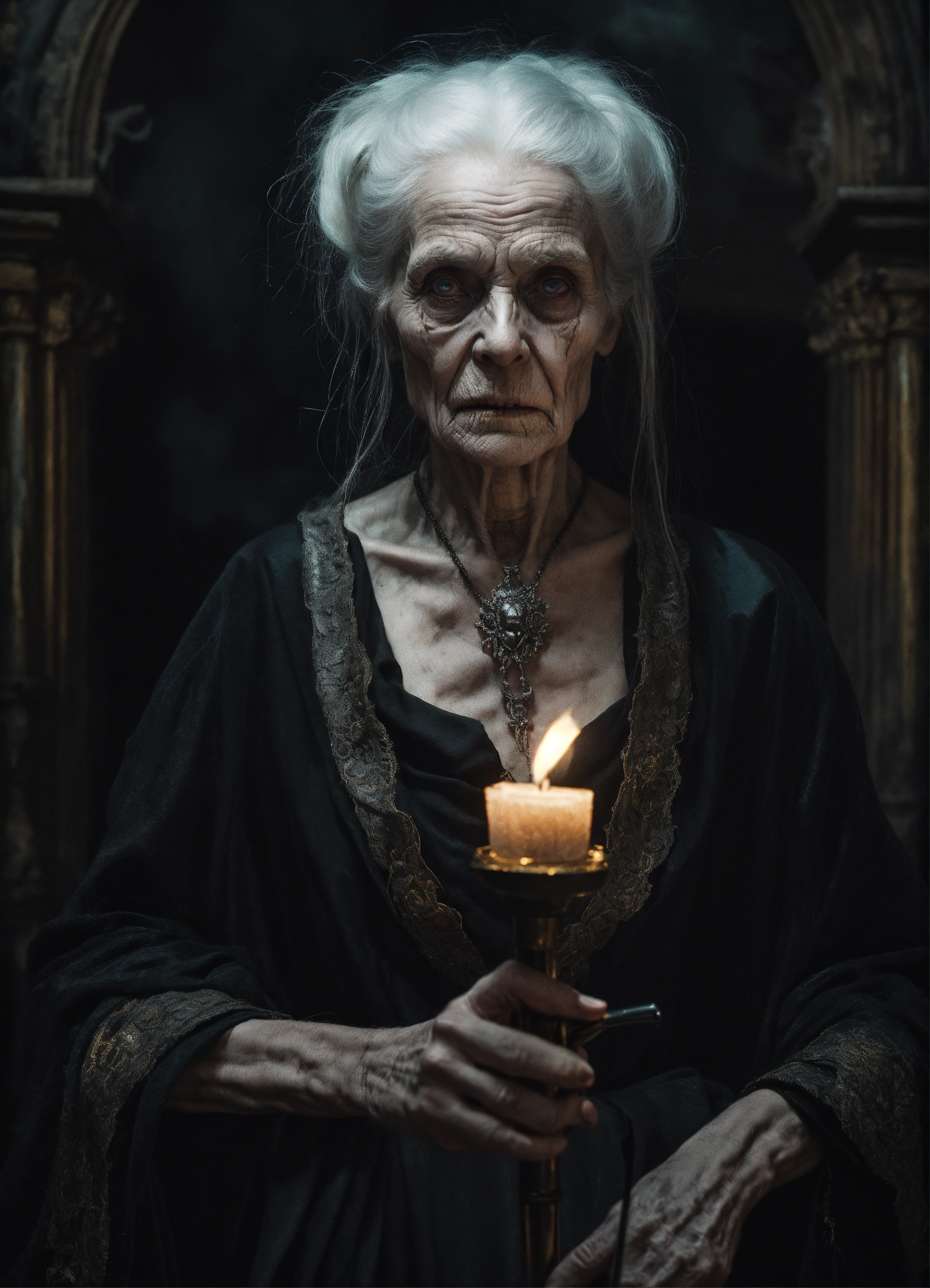 Lexica - Fantasy-inspired portrait of a hunched, decaying, terrifyingly ...