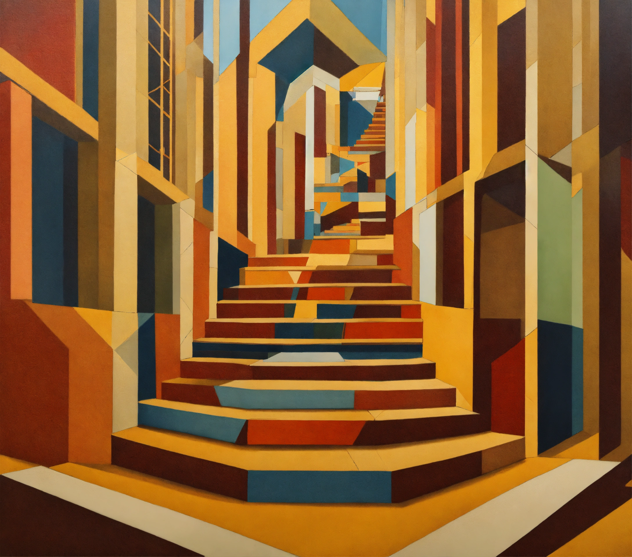 Lexica - Dutch artist, ,Escher inspired AI art abstract expressionism ...