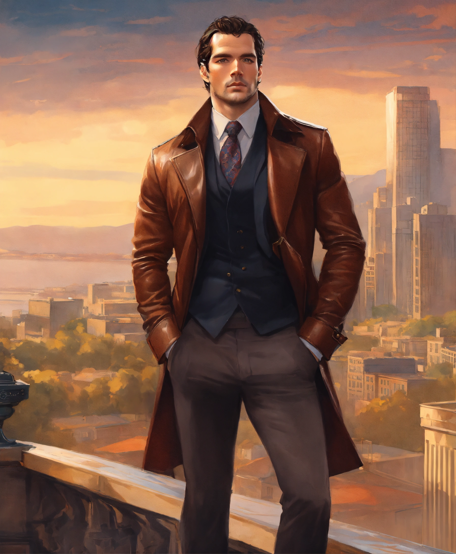 Lexica - Ultra realistic illustration, a 35-year-old male, Henry Cavill ...