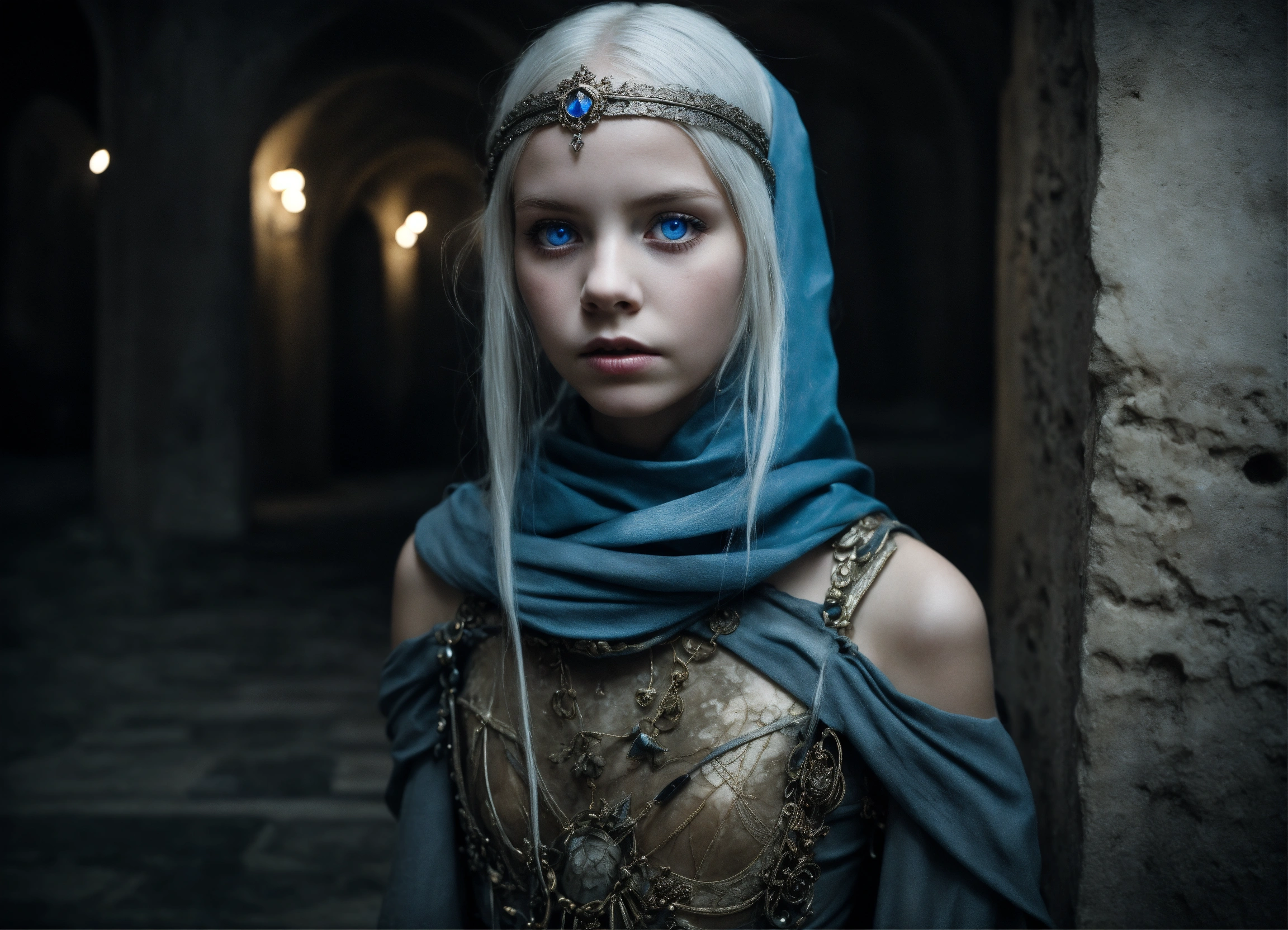 Lexica - Body portrait of a very childish deadly pale extremely slim ...