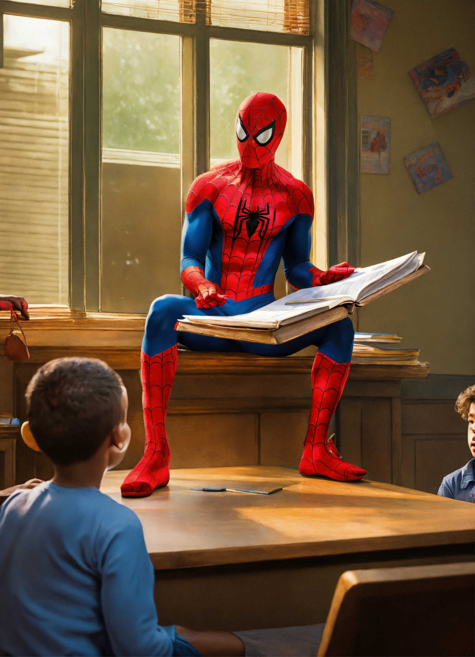 Lexica - Spiderman teaching