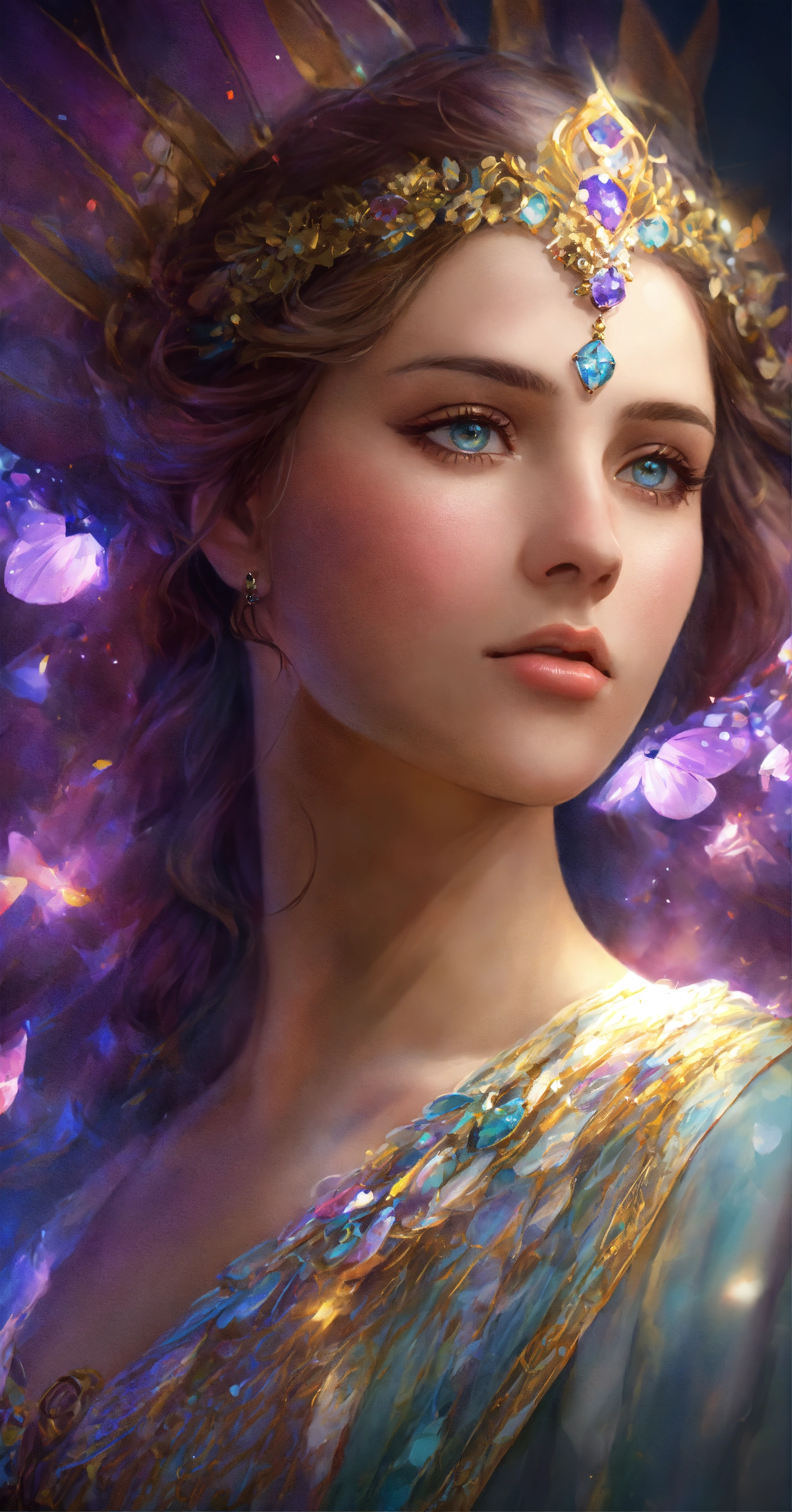 Lexica - Retrato de una mujer Angel joven con alas de angel detalladas ...