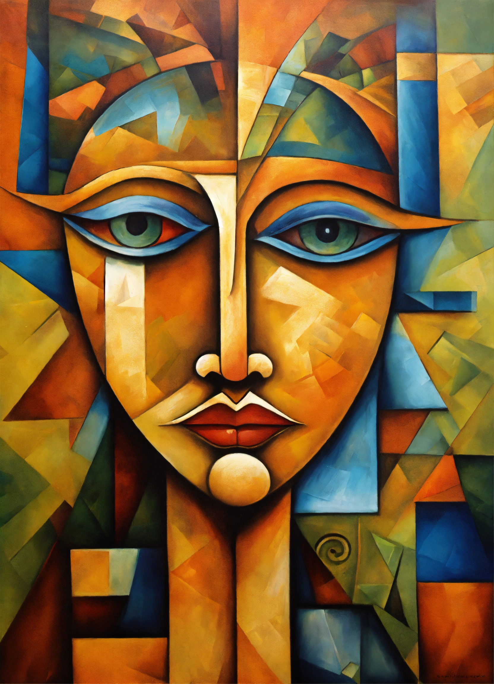 Lexica - Expressive interpretation of Nature Spirit cubist art in high ...