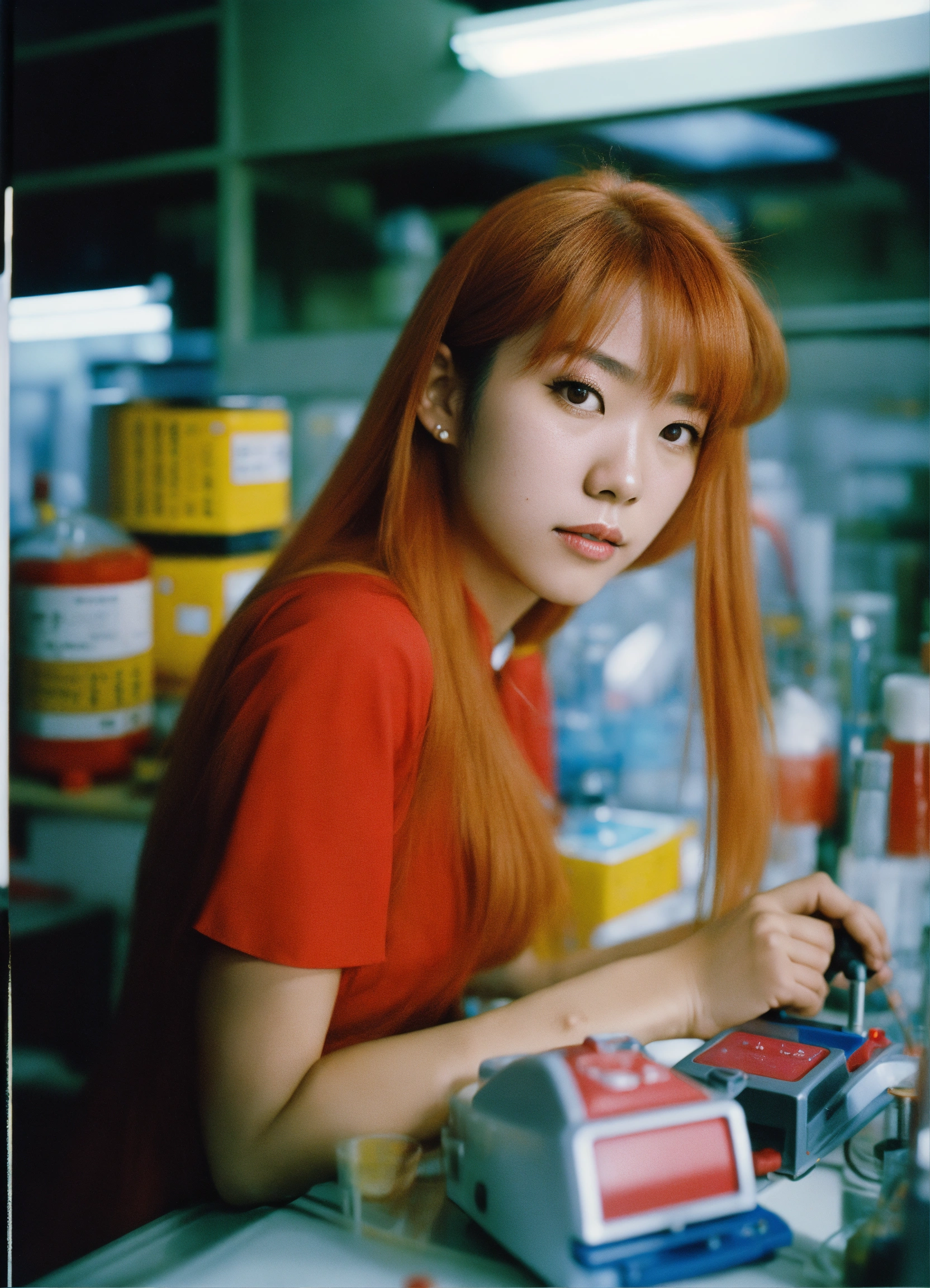 Lexica - Analog portrait photo of Asuka Langley Soryu, Portra 400 ...