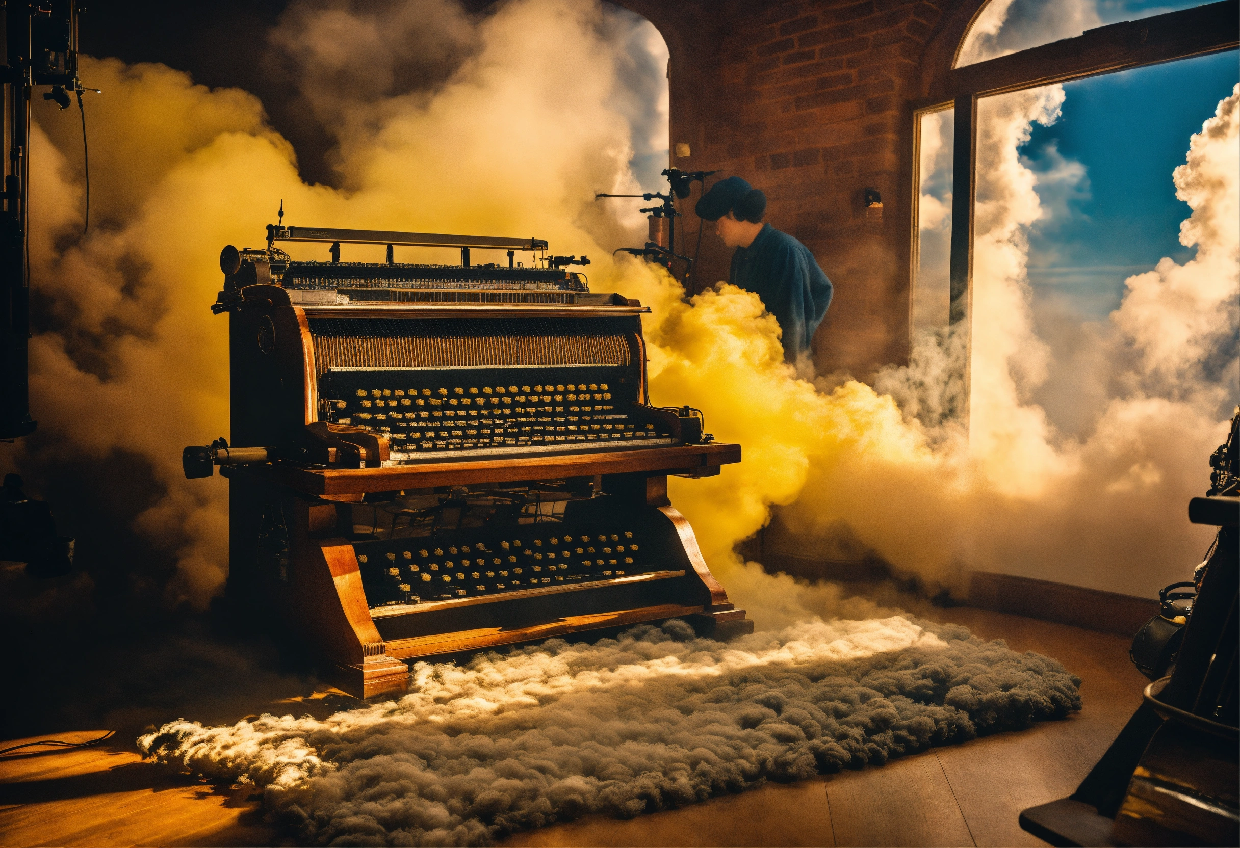 Lexica - ONE GIANT ANTIQUE TYPING MACHINE IN THE MIDDLE OF THE MUSIC ...