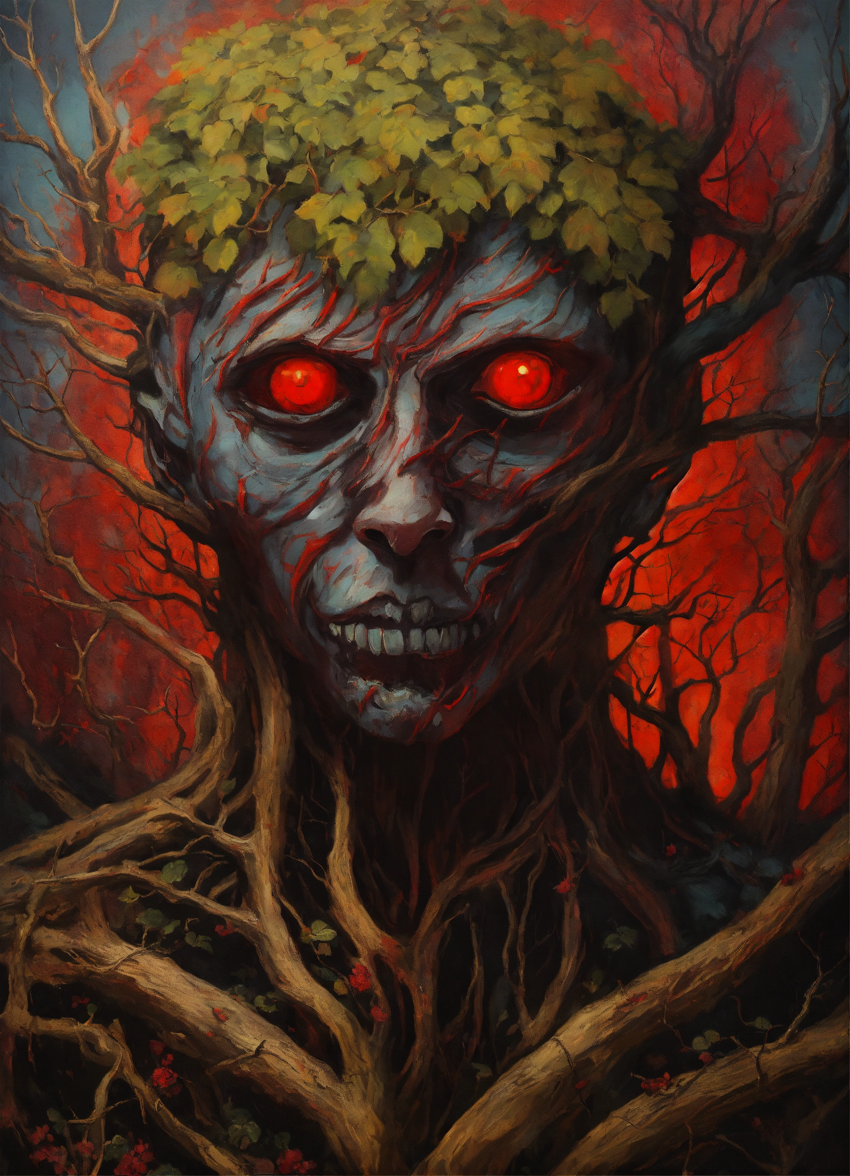 Lexica - Ultra detailed complex illustration of a corrupted humanoid ...