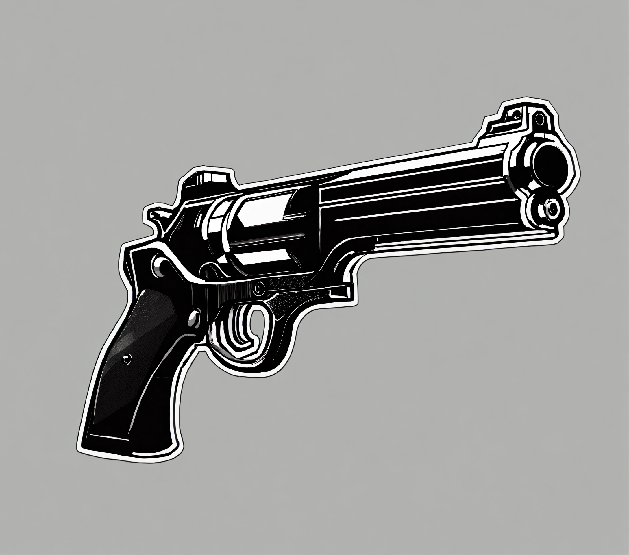 Lexica - A pistol or gun, for a 2d platformer game cute, black and ...